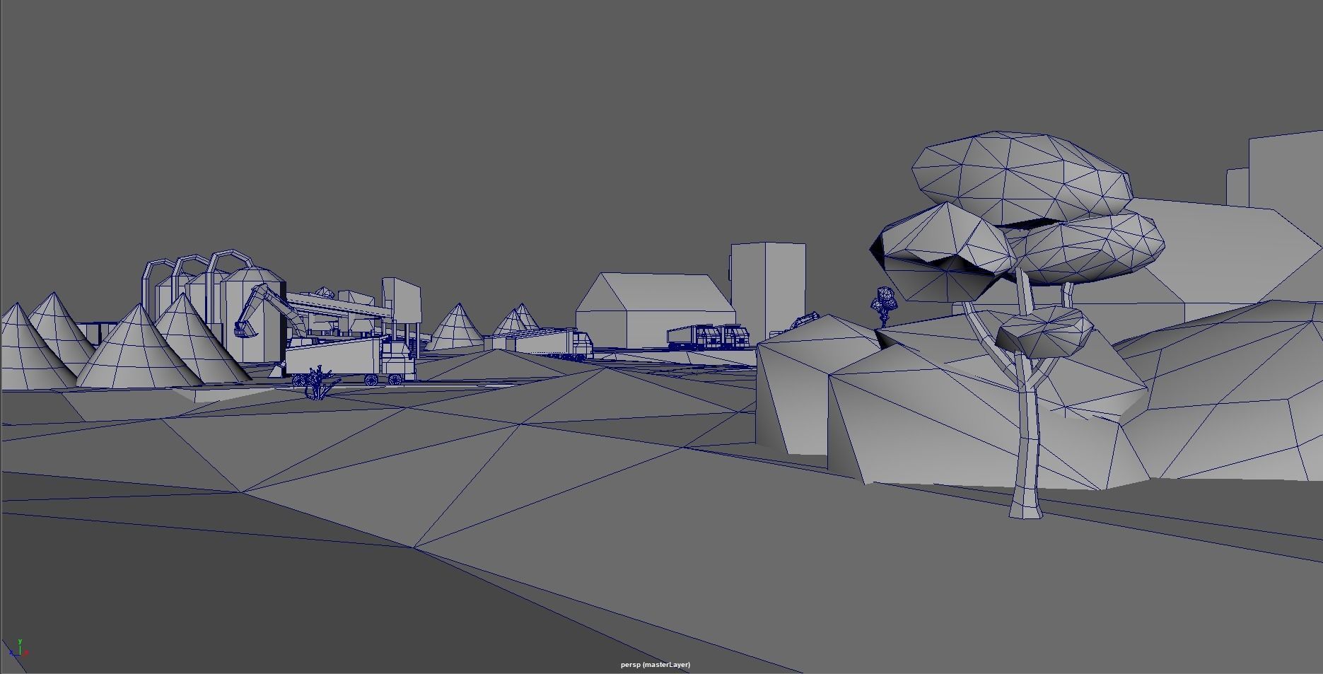 3D model Gold mine Low poly version model VR / AR / low-poly | CGTrader