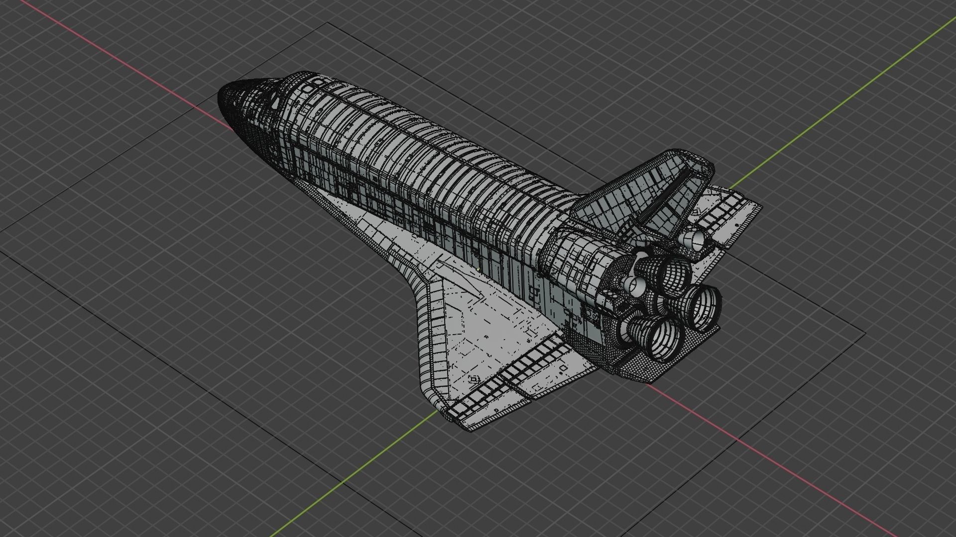SPACE SHUTTLE Atlantis Exterior Only 3D model | CGTrader