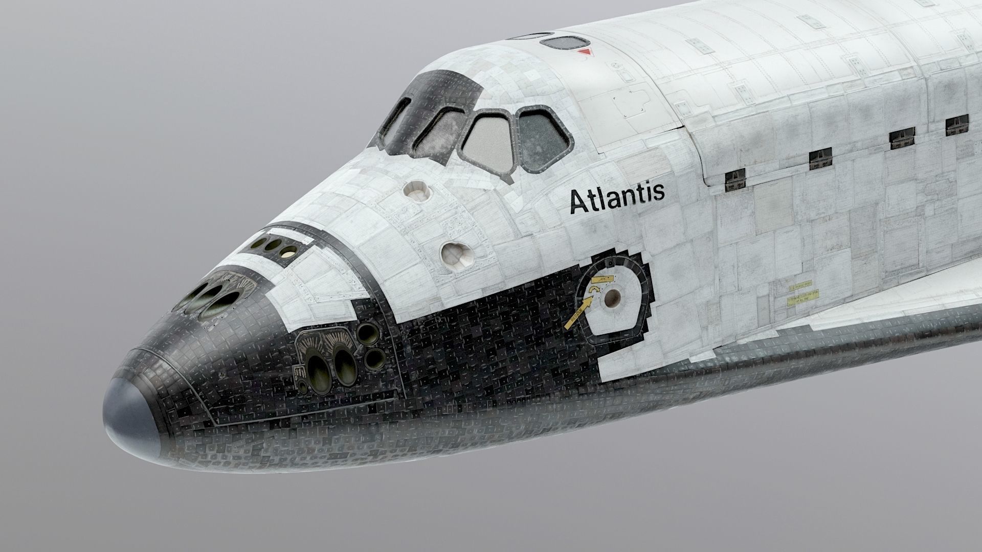 SPACE SHUTTLE Atlantis Exterior Only 3D model | CGTrader