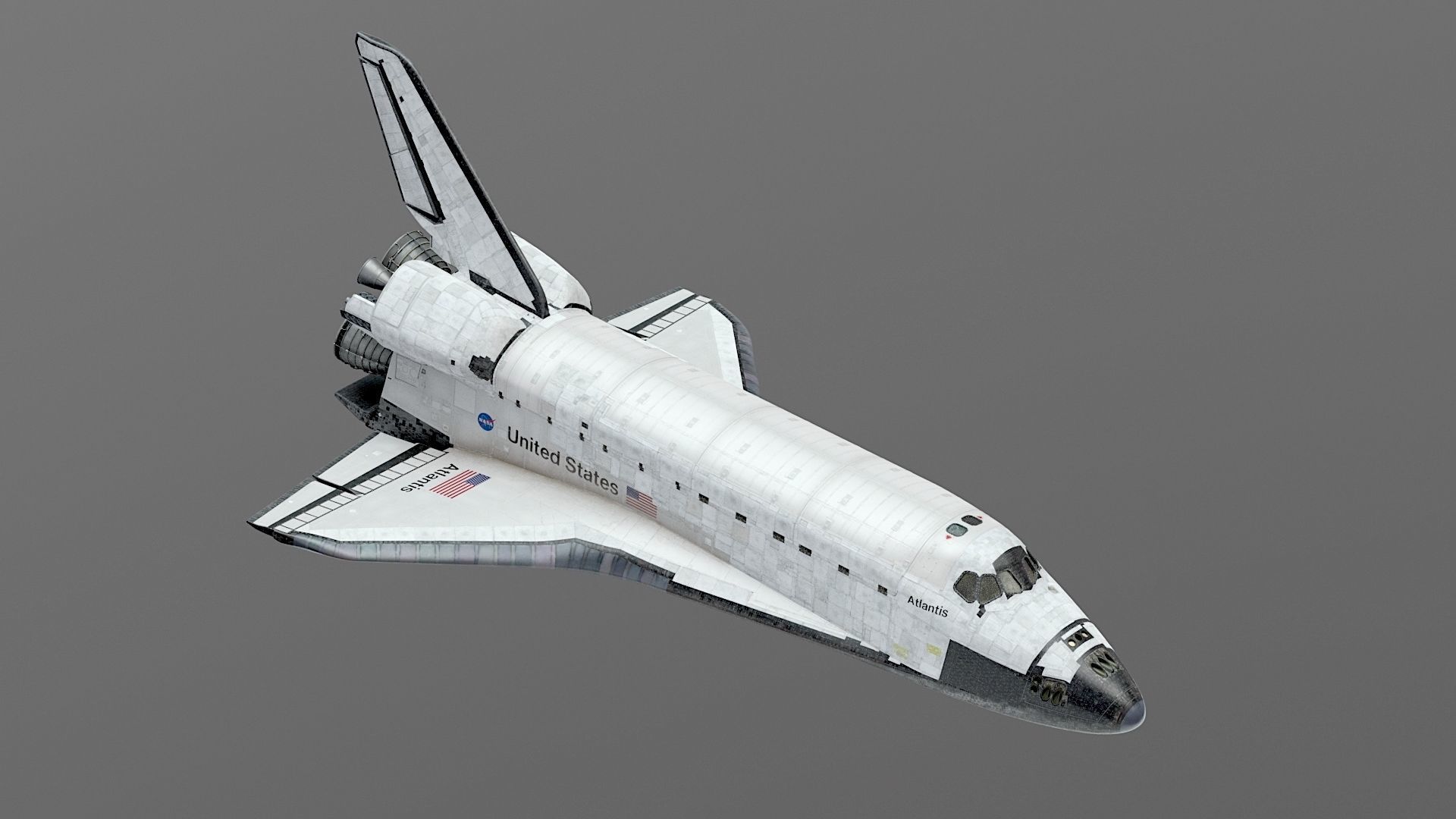 SPACE SHUTTLE Atlantis Exterior Only 3D model | CGTrader