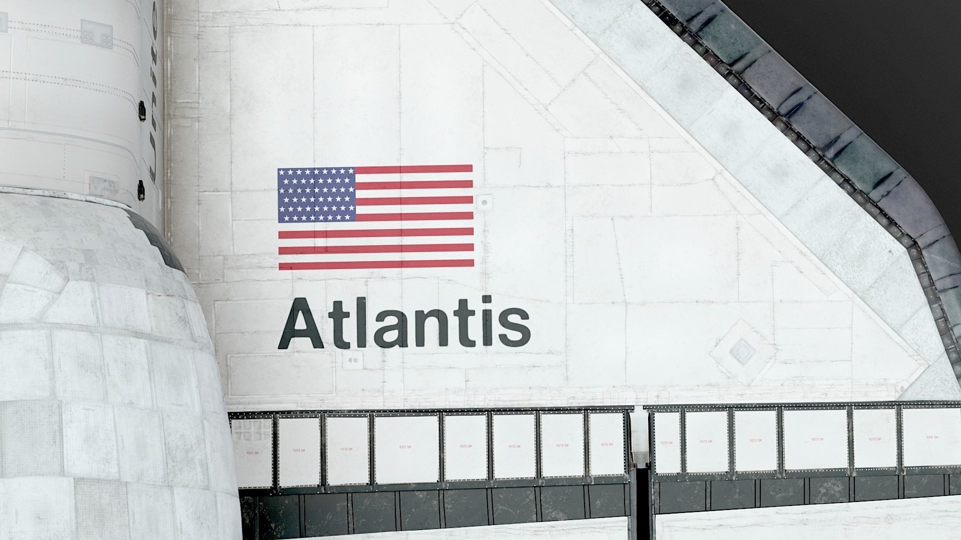 SPACE SHUTTLE Atlantis Exterior Only 3D model | CGTrader