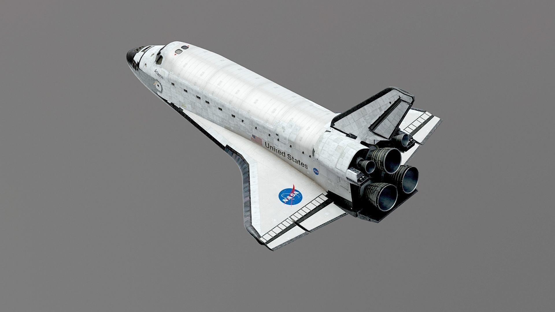 SPACE SHUTTLE Atlantis Exterior Only 3D model | CGTrader