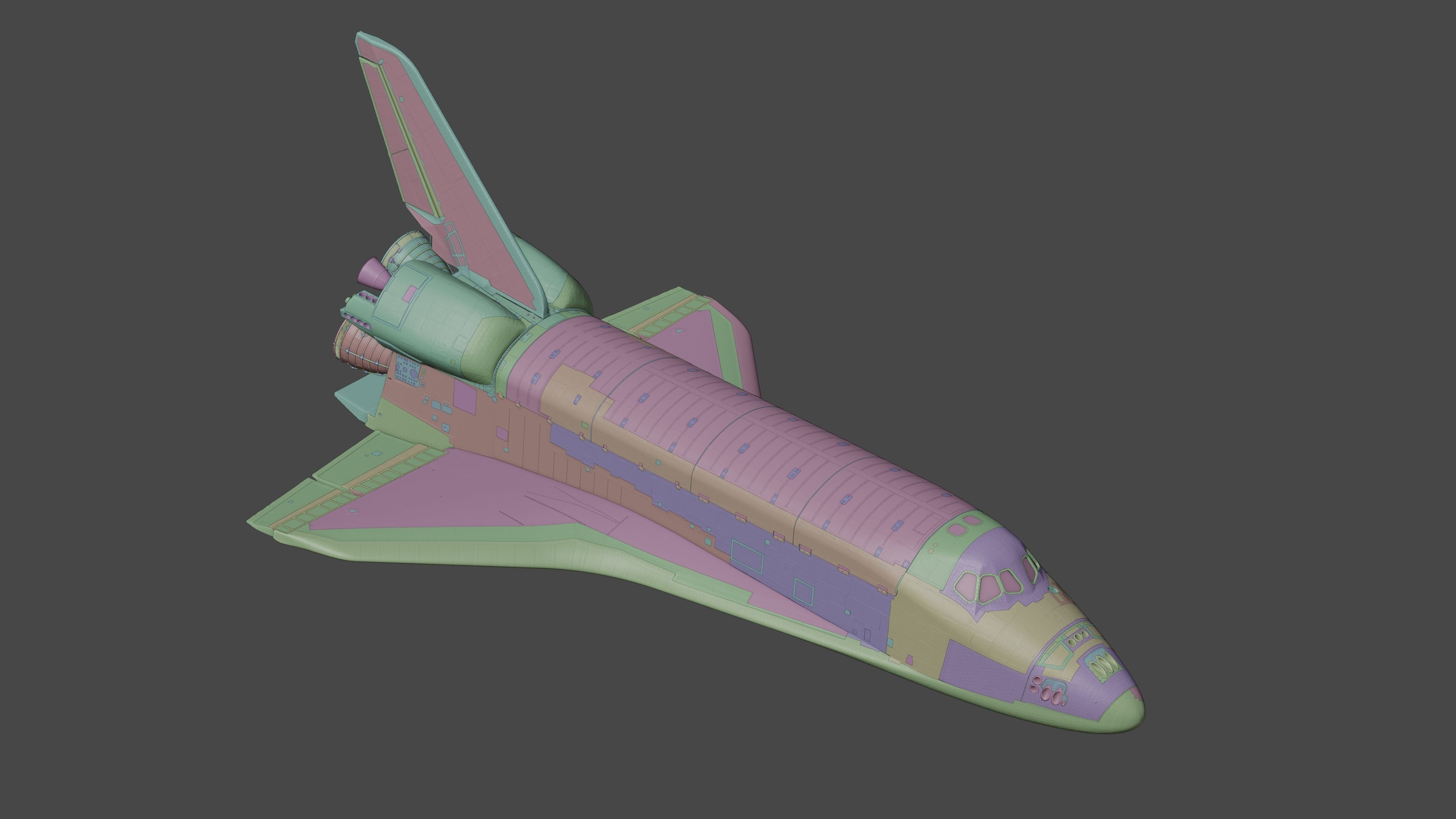 SPACE SHUTTLE Atlantis Exterior Only 3D model | CGTrader