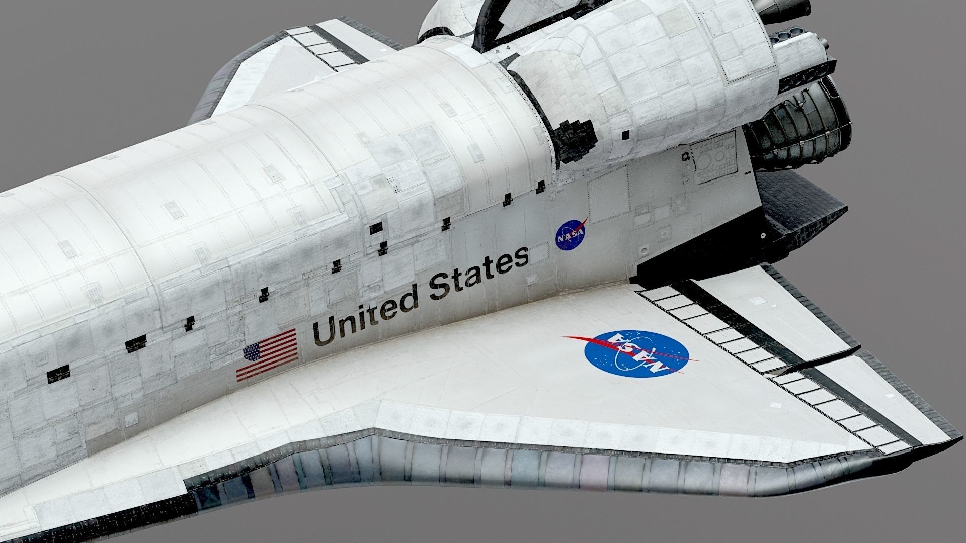 SPACE SHUTTLE Atlantis Exterior Only 3D model | CGTrader