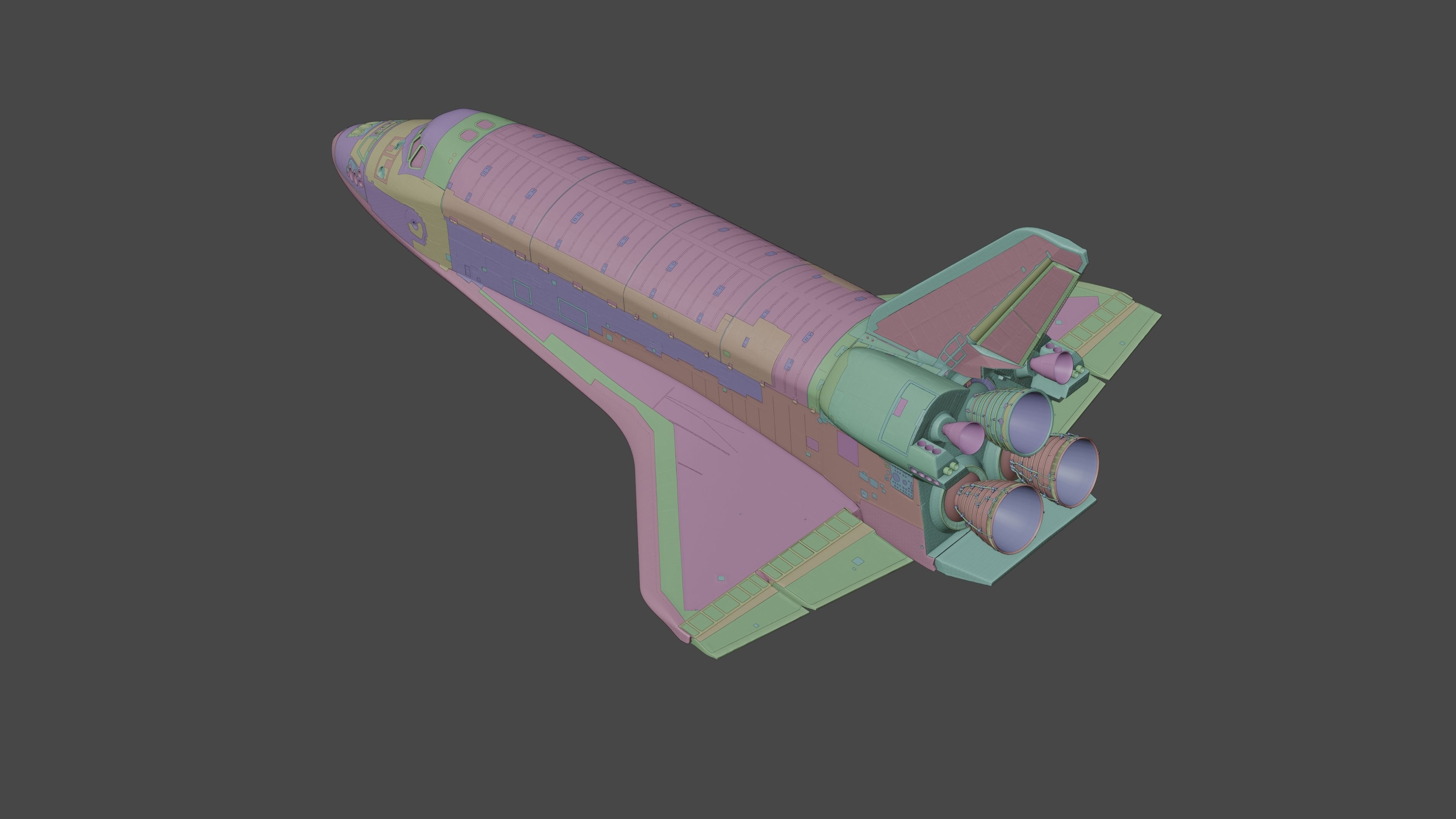 SPACE SHUTTLE Atlantis Exterior Only 3D model | CGTrader