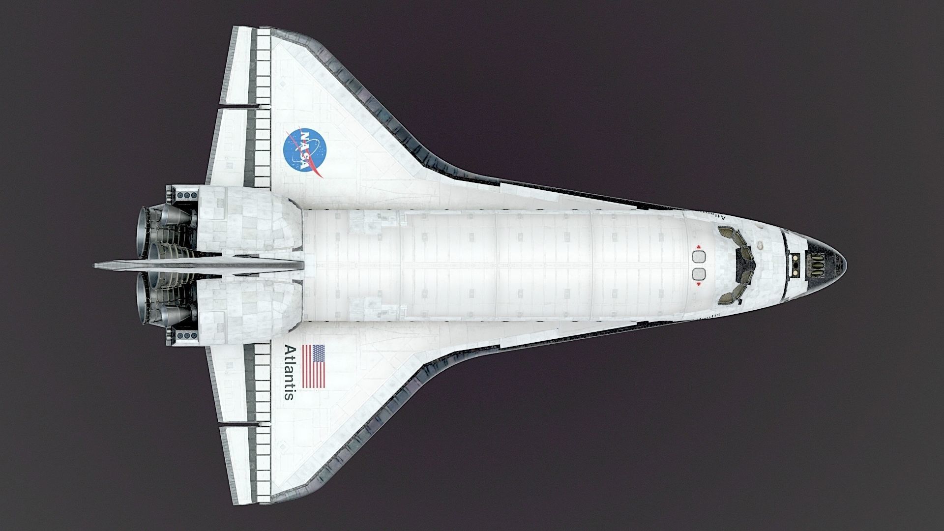 SPACE SHUTTLE Atlantis Exterior Only 3D model | CGTrader