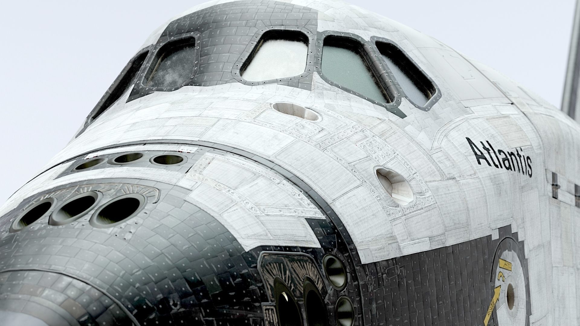 SPACE SHUTTLE Atlantis Exterior Only 3D model | CGTrader