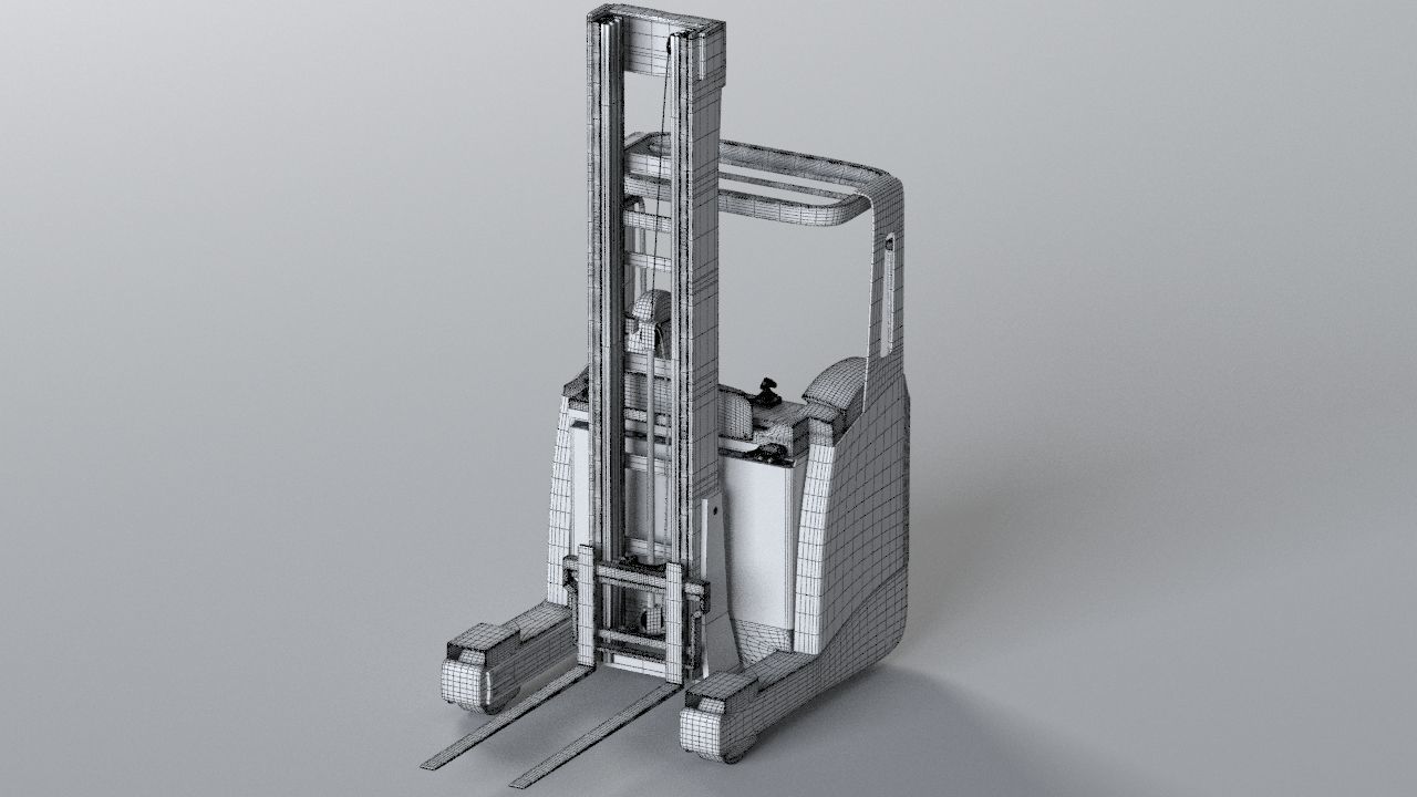 reach truck 3D model animated | CGTrader