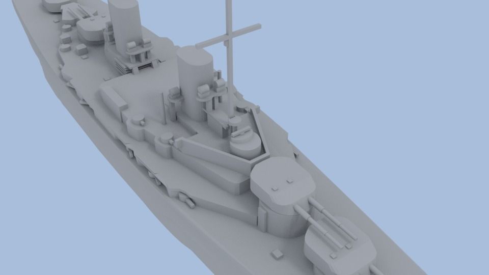 SMS Derfflinger 3D model 3D printable | CGTrader