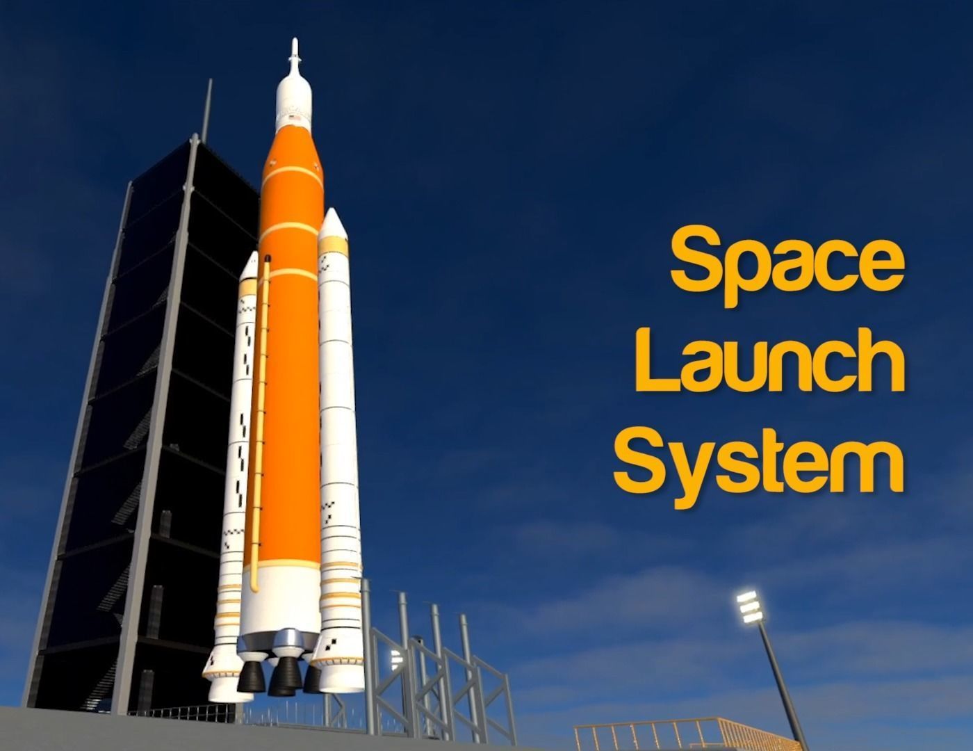 3D model NASA Space Launch System SLS Artemis Rocket VR / AR / low-poly ...
