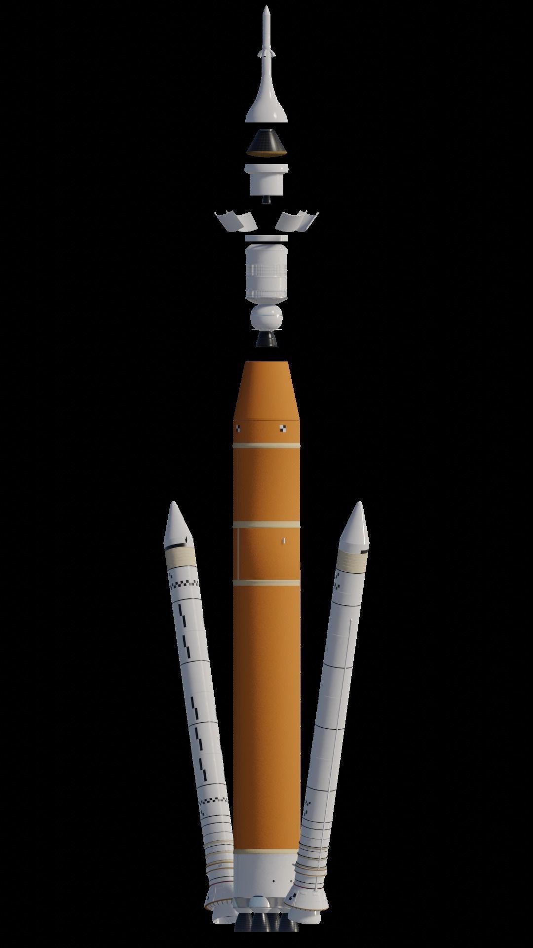 3D model NASA Space Launch System SLS Artemis Rocket VR / AR / low-poly ...