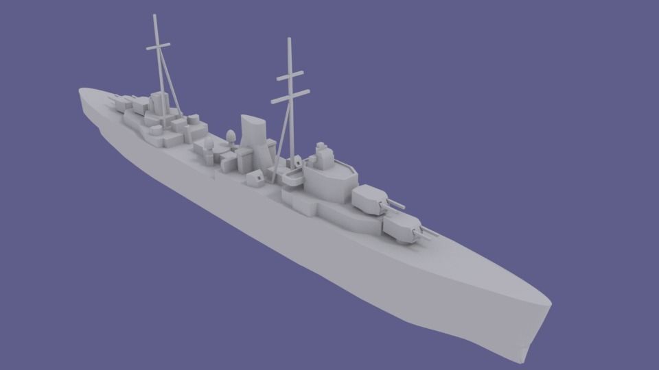 HMS Ajax 3D model 3D printable | CGTrader