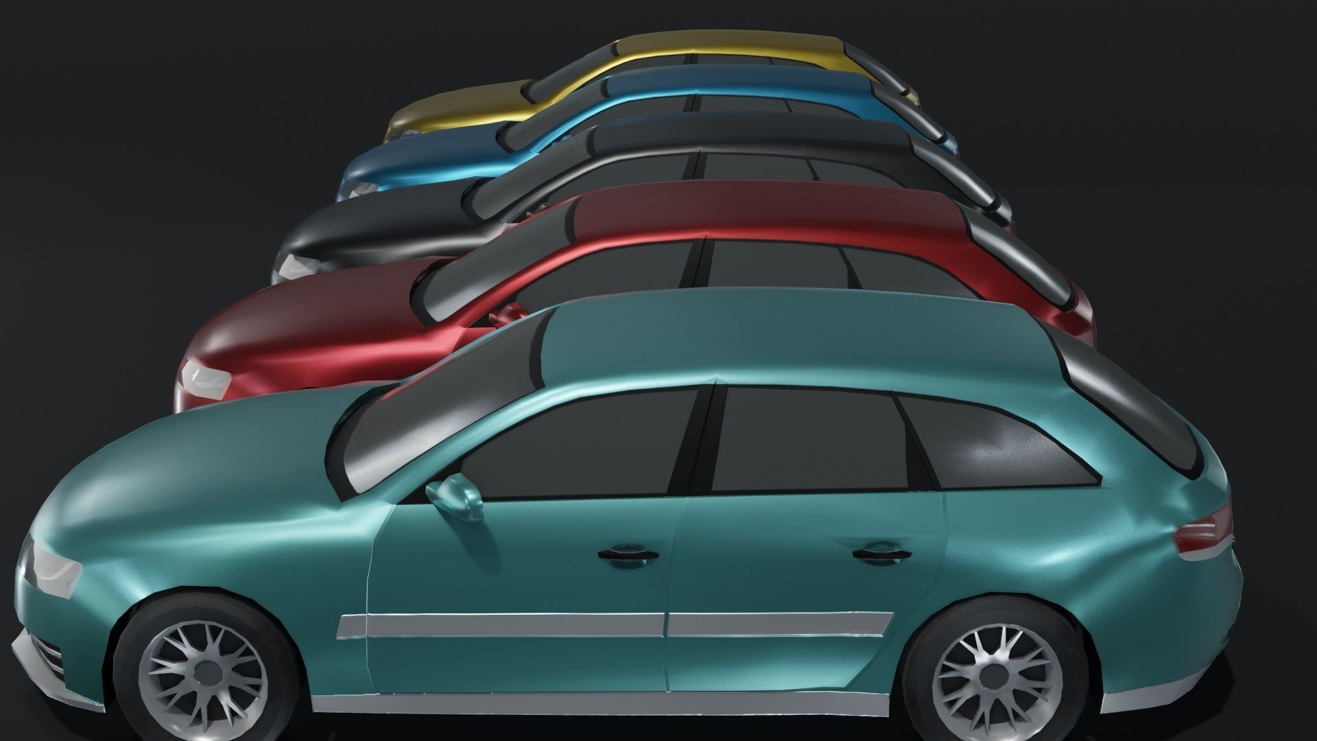 3D model Station Wagon Car Generic VR / AR / low-poly | CGTrader