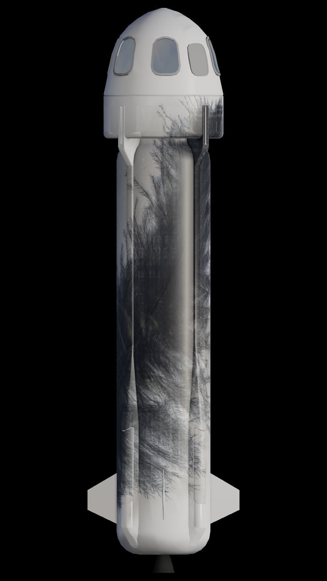 3D model Blue Origin New Shepard Rocket VR / AR / low-poly | CGTrader