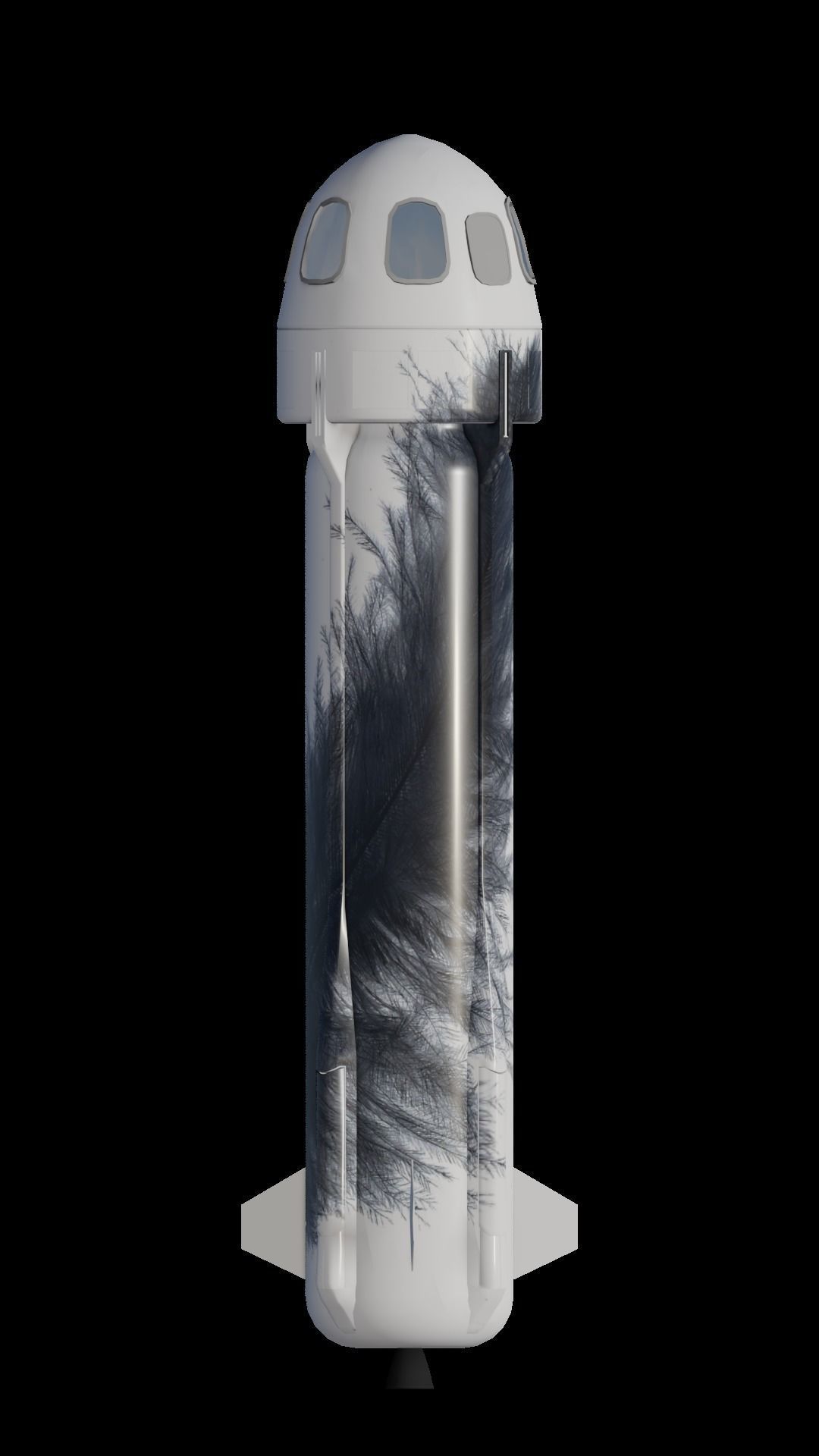 3D model Blue Origin New Shepard Rocket VR / AR / low-poly | CGTrader