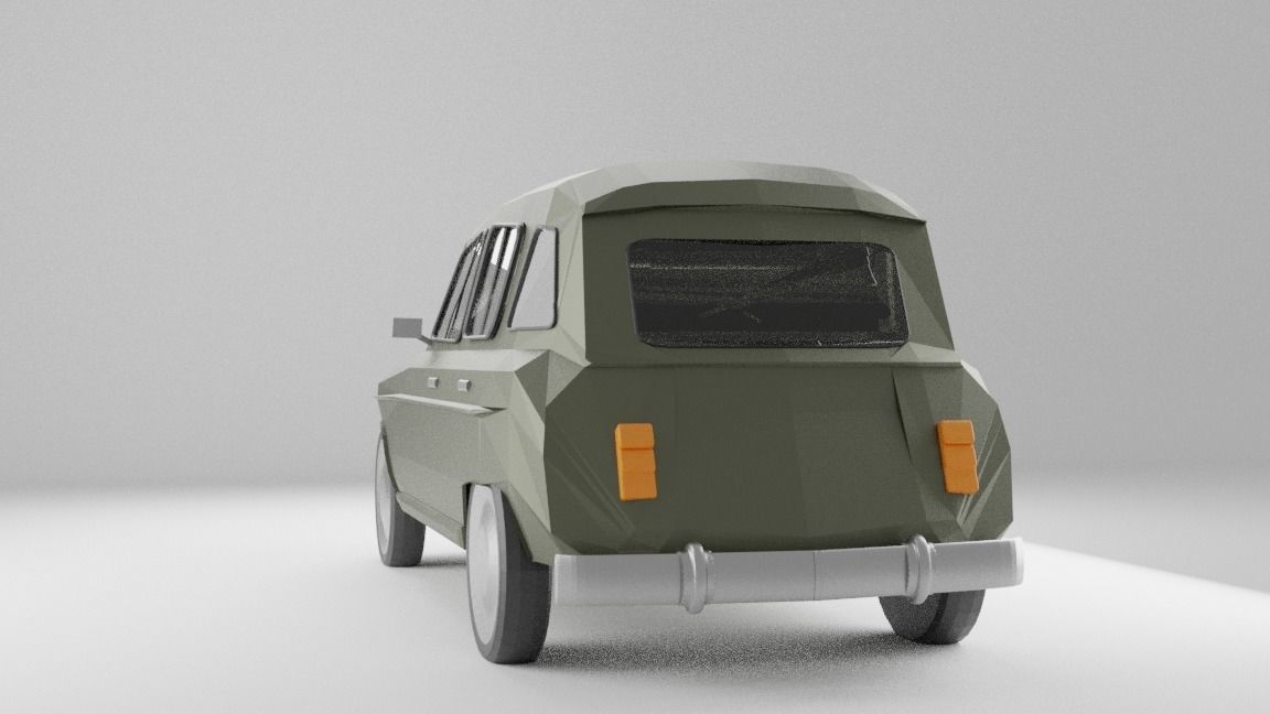 Renault R4 Car Lowpoly free VR / AR / low-poly 3D model | CGTrader