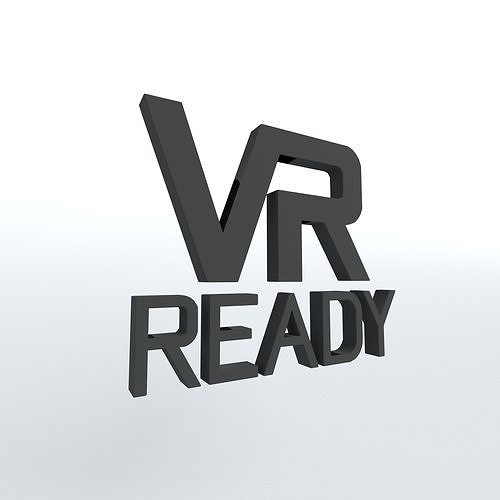 3D model VR Ready Symbol v1 001 VR / AR / low-poly | CGTrader