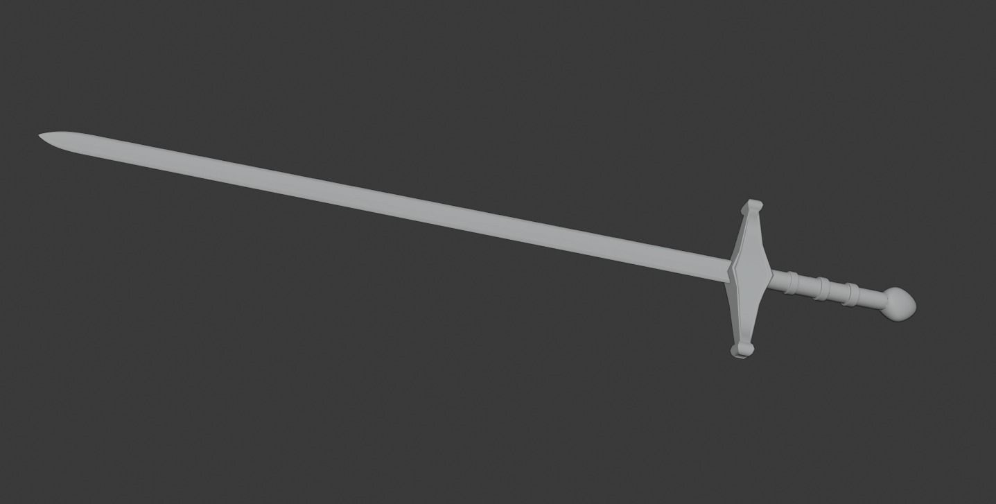 simple sword 3D model | CGTrader