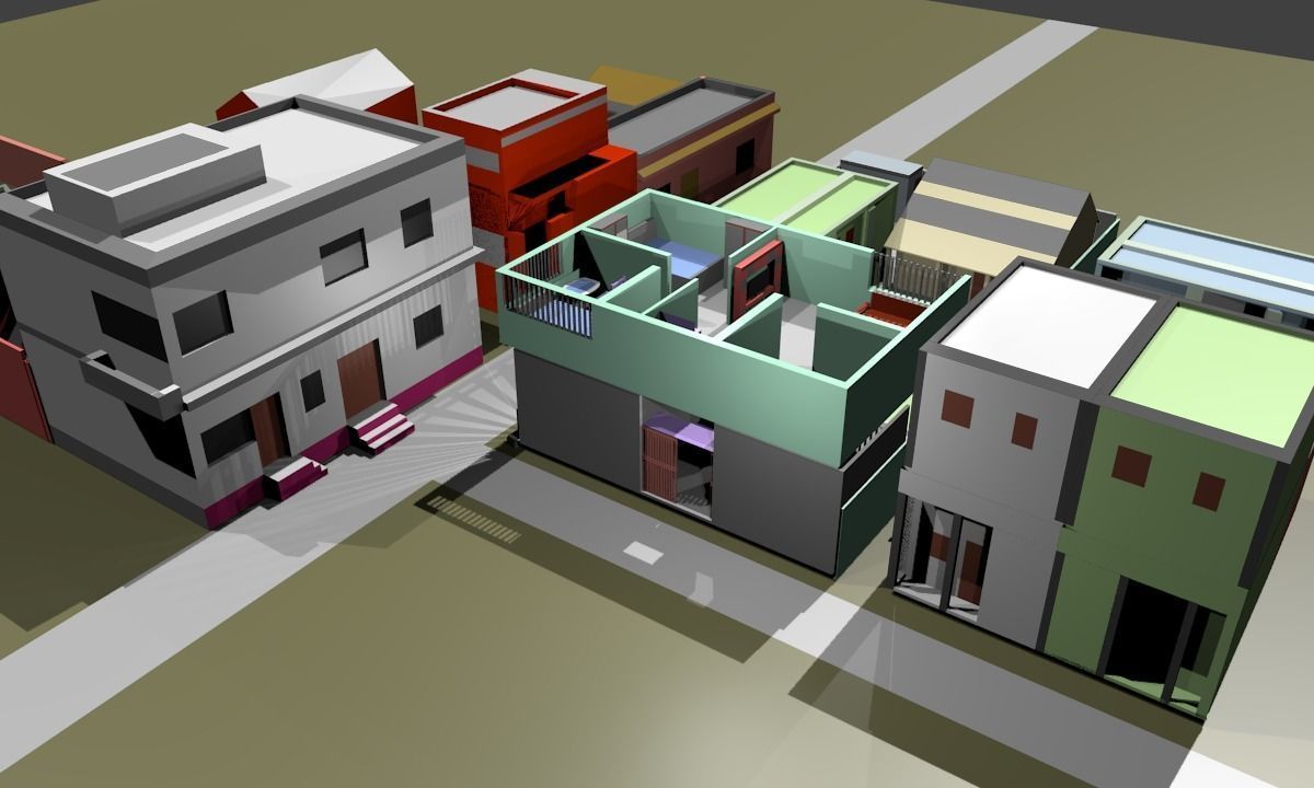 Rural model city pack free 3D model | CGTrader