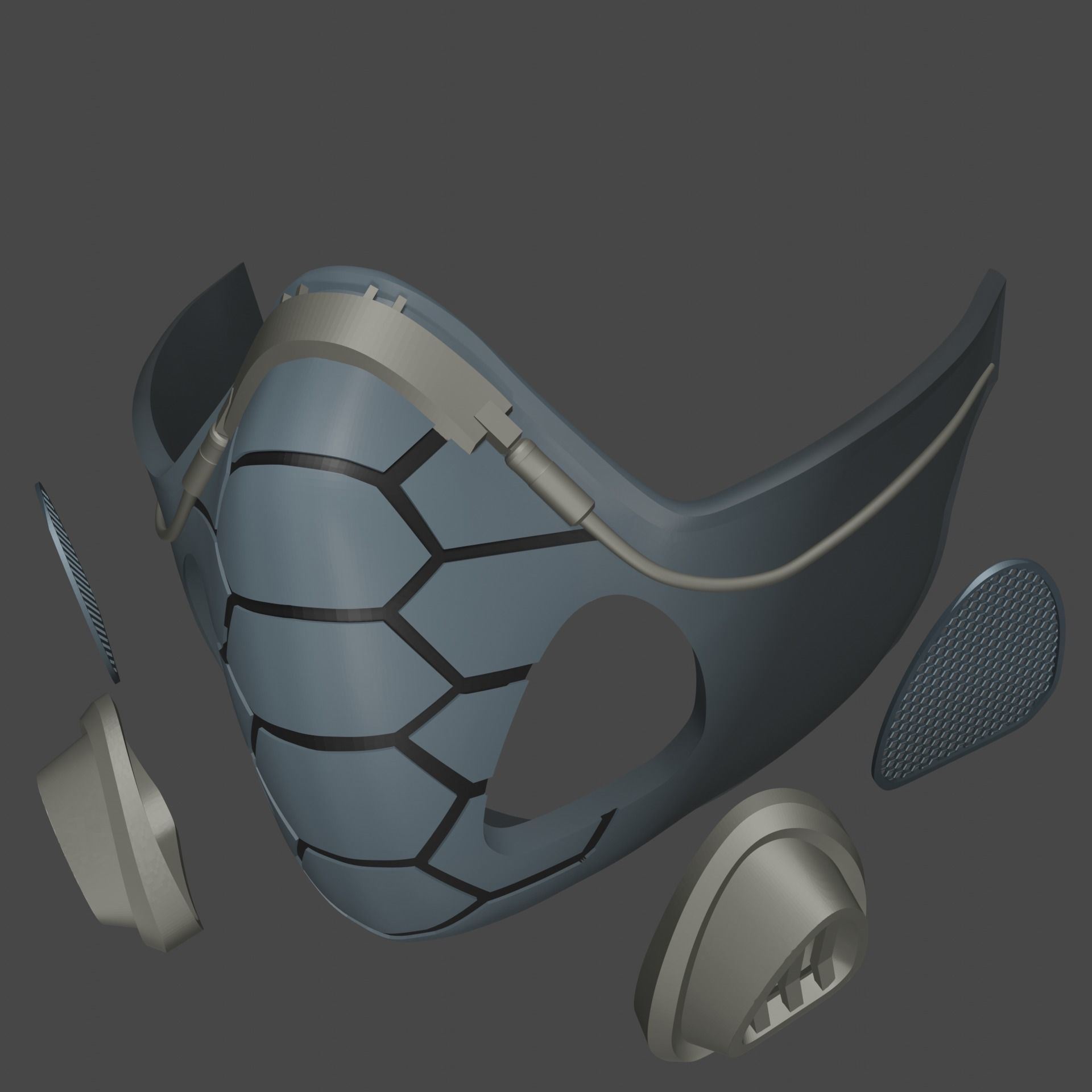 VIPER GAS MASK RESPIRATOR FROM VALORANT FOR 3D PRINTING 3D model 3D ...