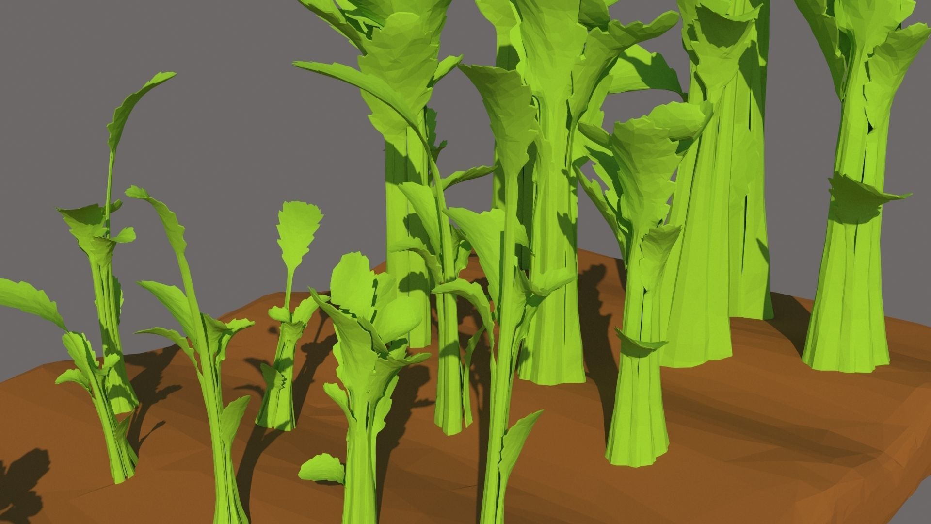 3D model Low poly farm plants 01 VR / AR / low-poly | CGTrader