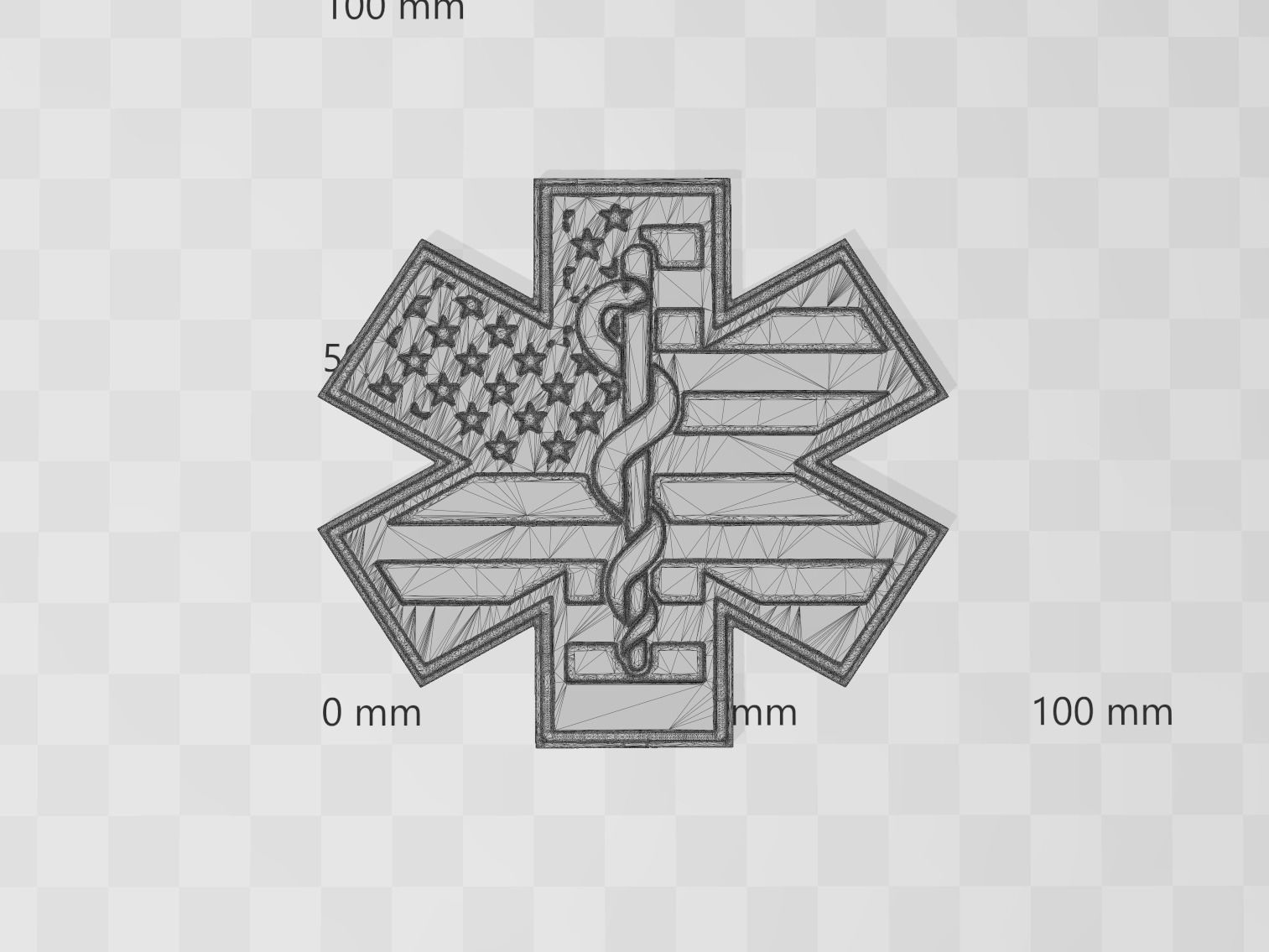 Thin White Line Symbol Emblem Logo free 3D model 3D printable | CGTrader