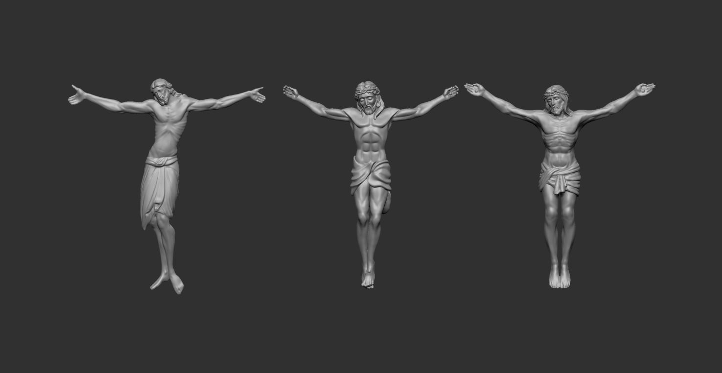 Jesus Christ 3 models 3D model 3D printable | CGTrader