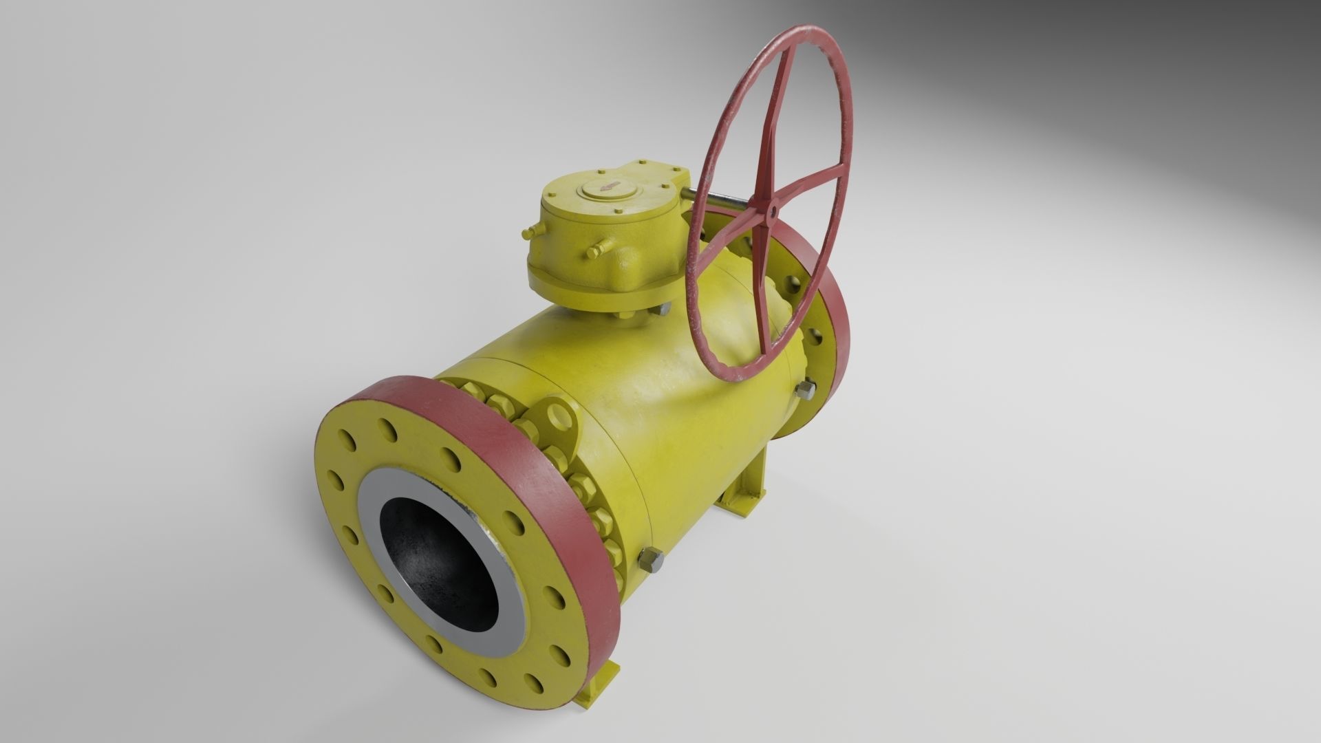 Realistic ball valve 3D model | CGTrader