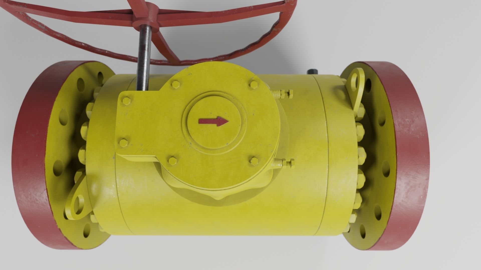 Realistic ball valve 3D model | CGTrader