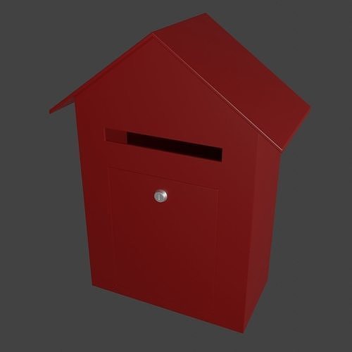 Red Mailbox 3D model | CGTrader
