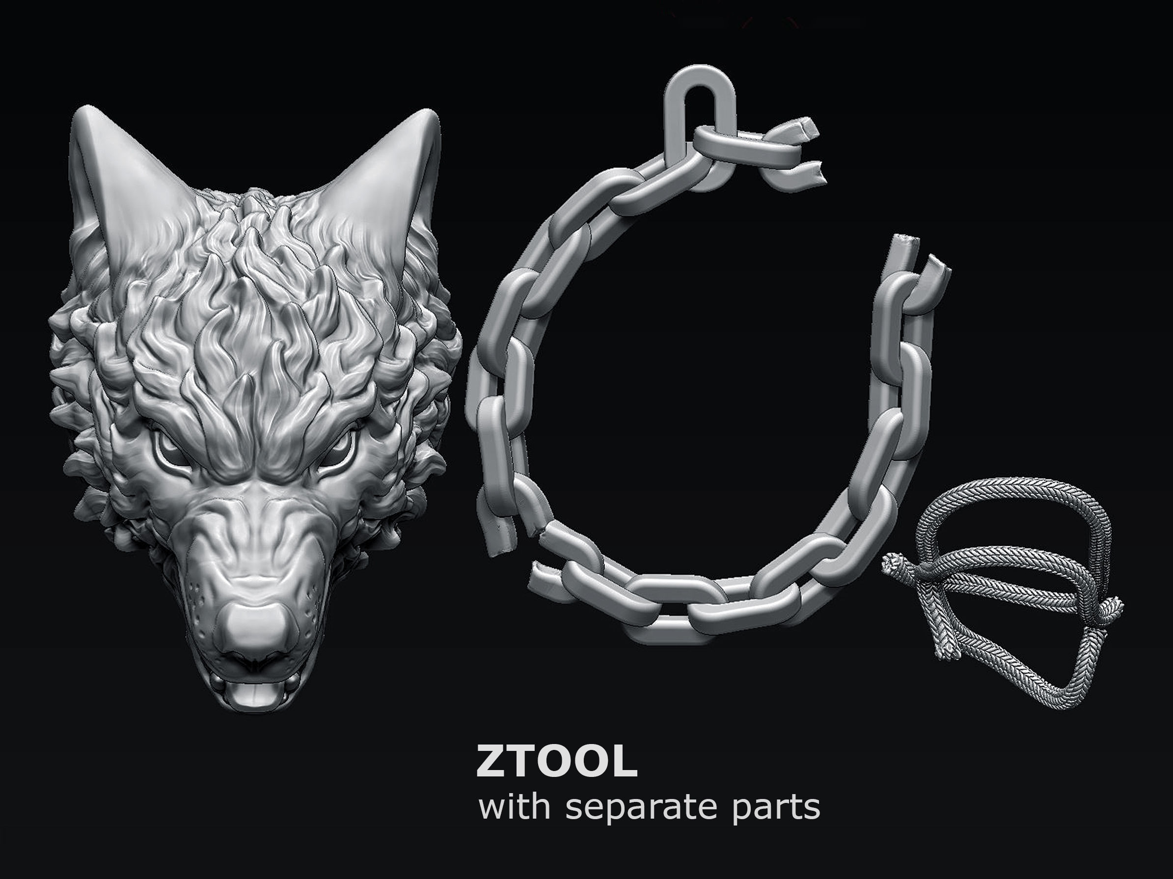 Freedom Wolf 3D model 3D printable | CGTrader
