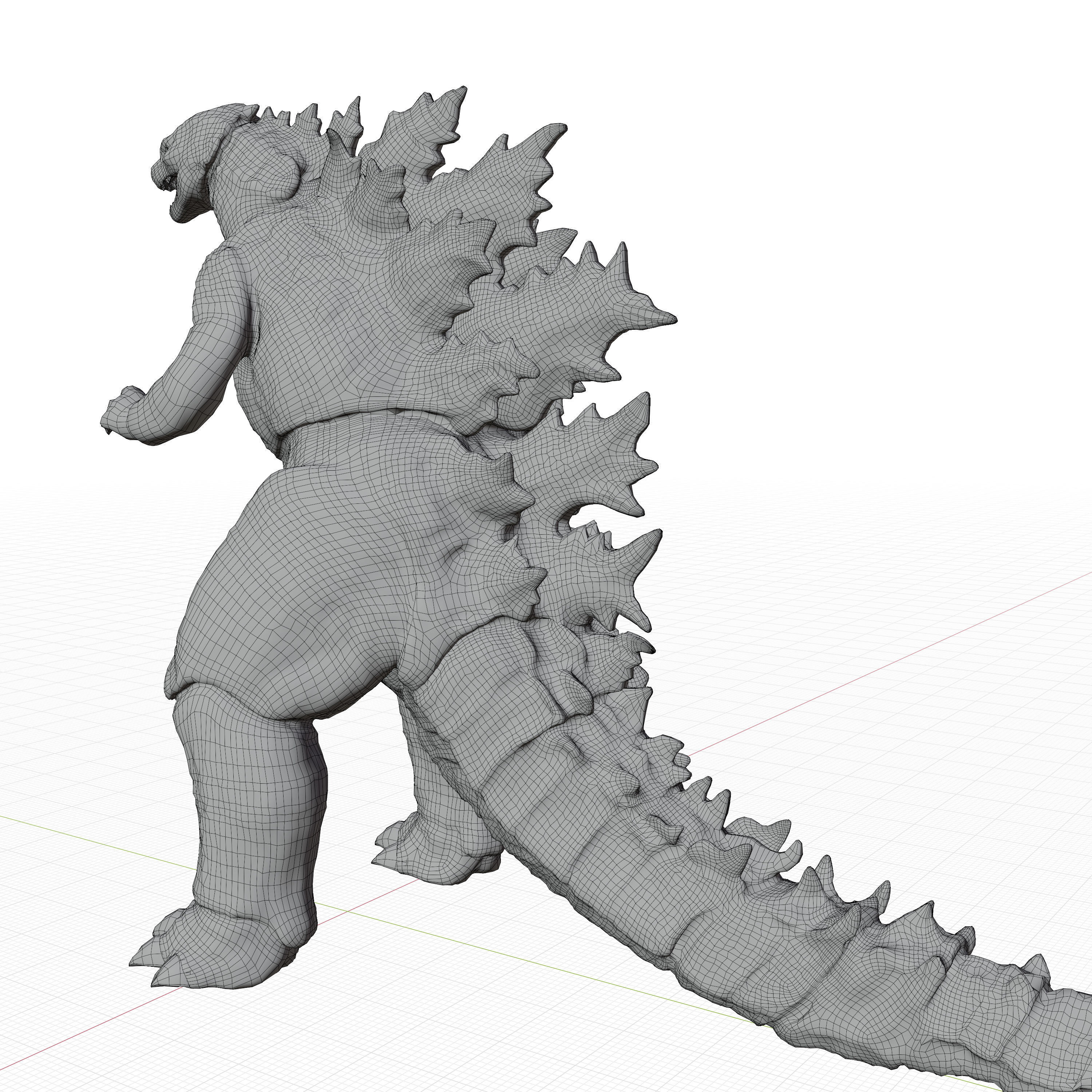 Gozilla godzilla 3D model rigged | CGTrader
