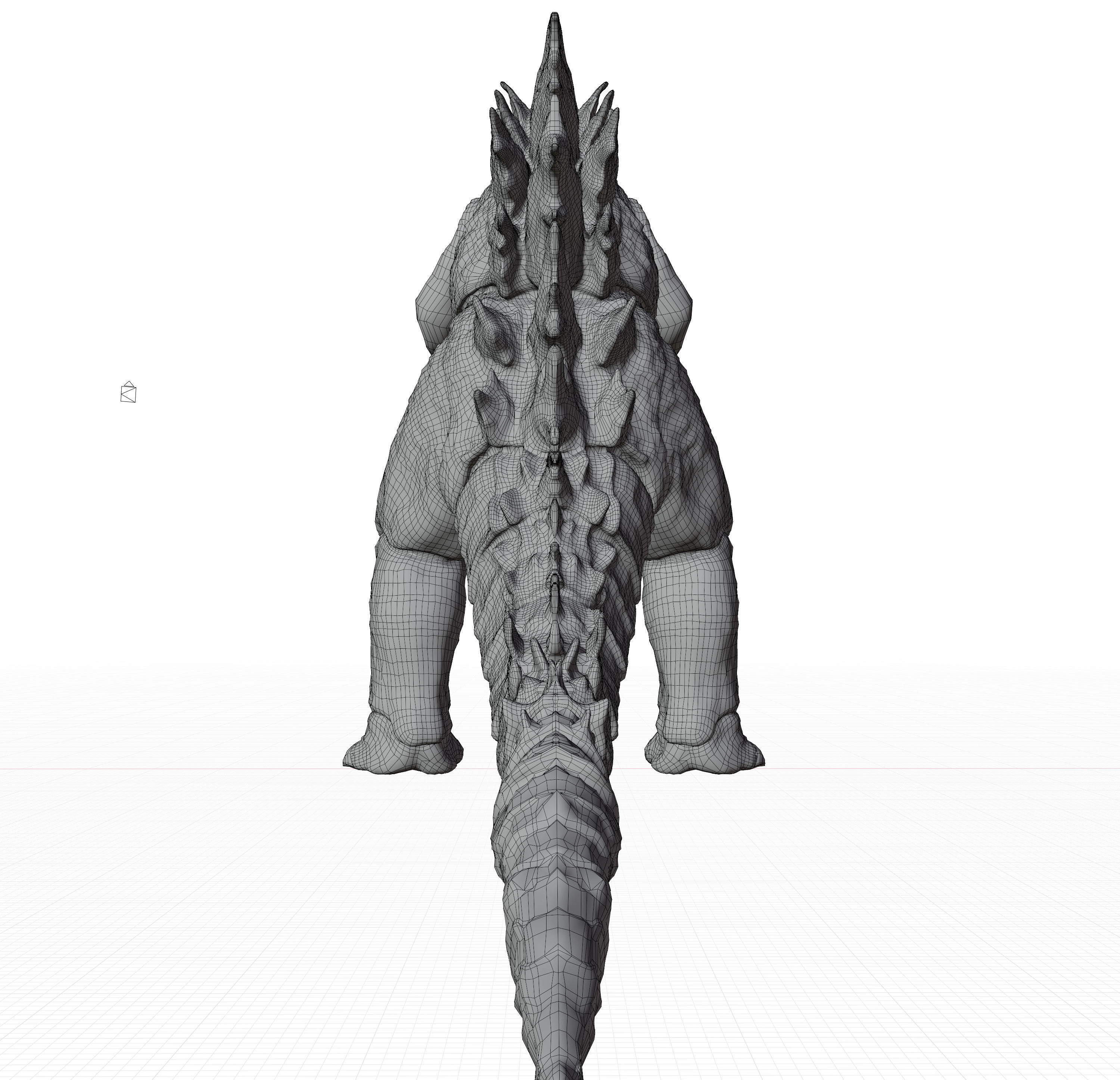 Gozilla godzilla 3D model rigged | CGTrader