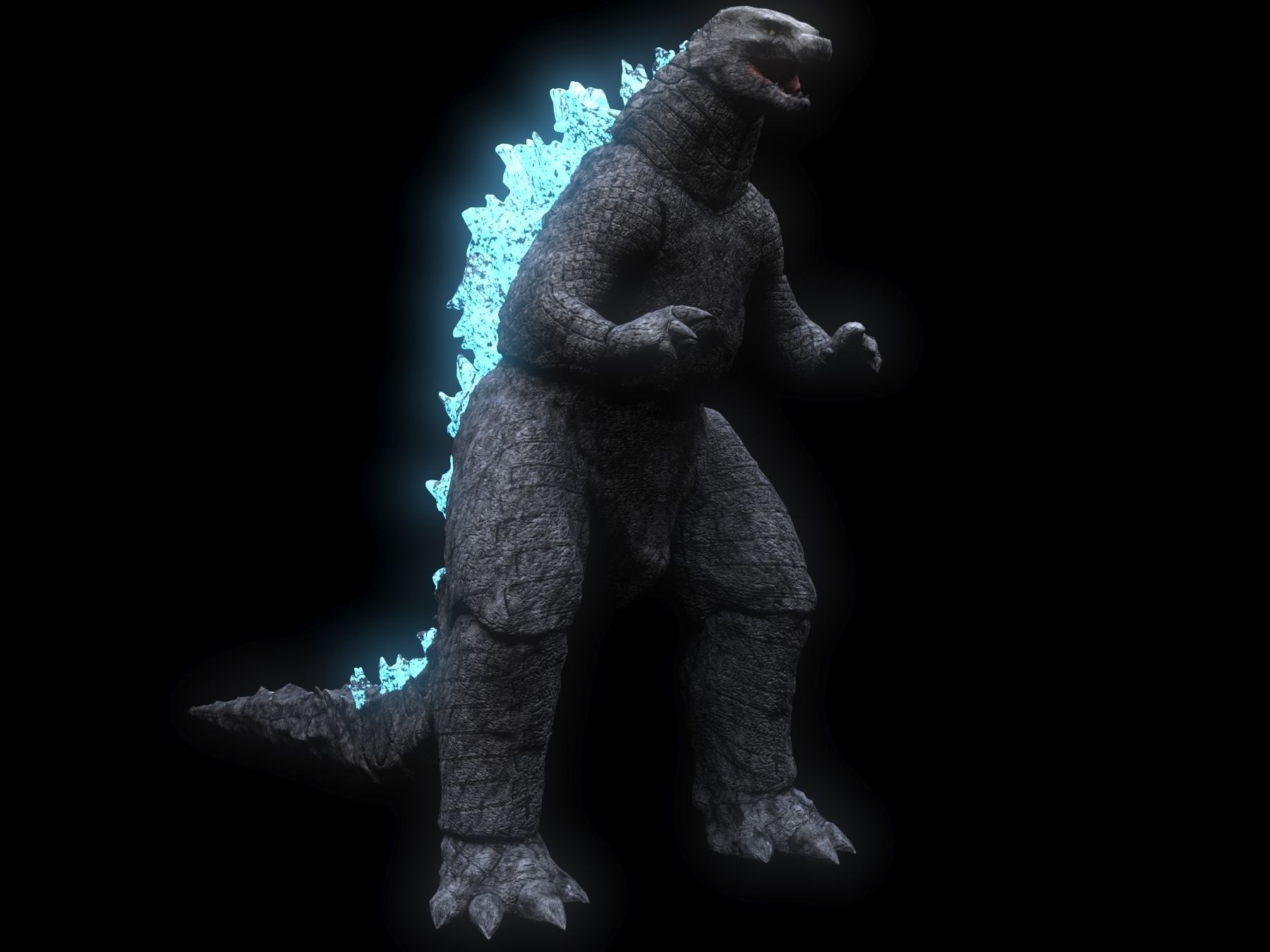 Gozilla godzilla 3D model rigged | CGTrader