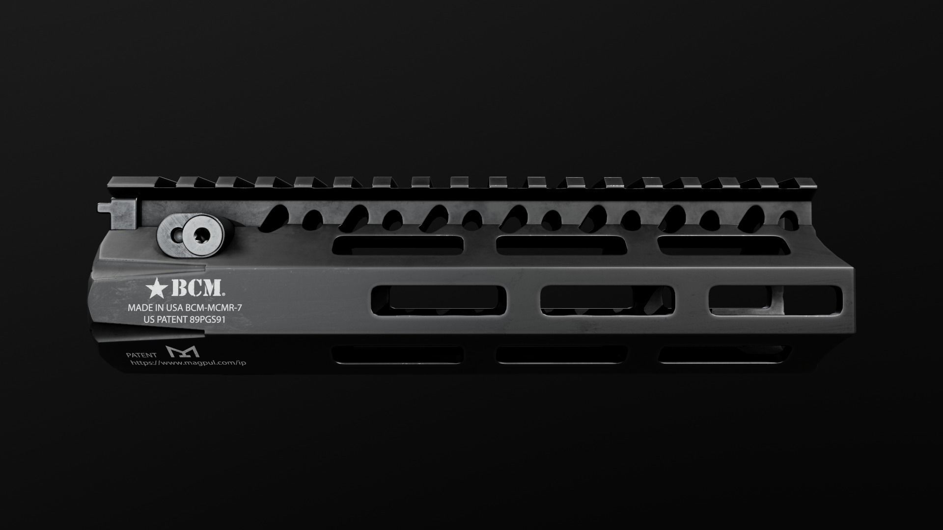 3D model BCM MCMR MLOK AR15 Handguard VR / AR / low-poly | CGTrader