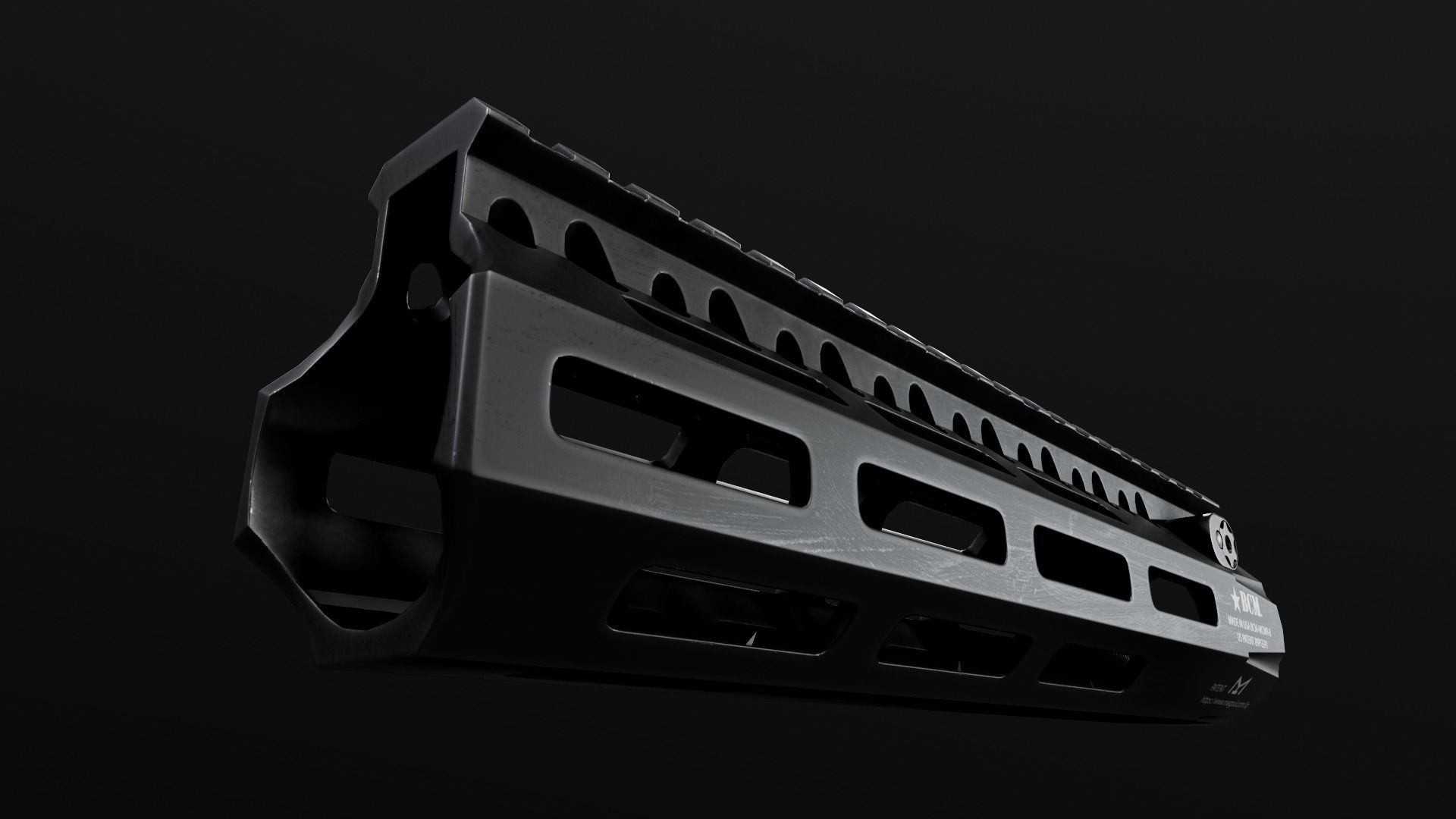 3D model BCM MCMR MLOK AR15 Handguard VR / AR / low-poly | CGTrader