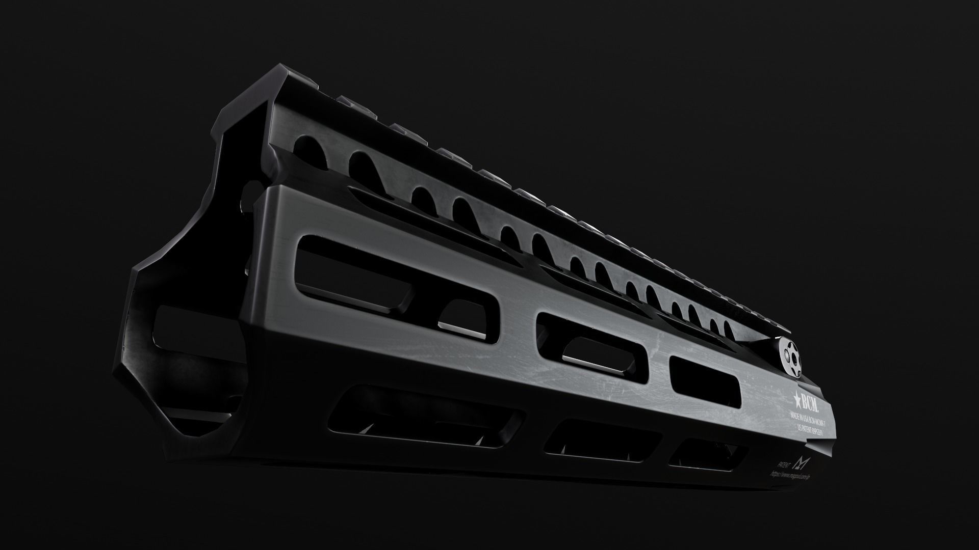 3D model BCM MCMR MLOK AR15 Handguard VR / AR / low-poly | CGTrader