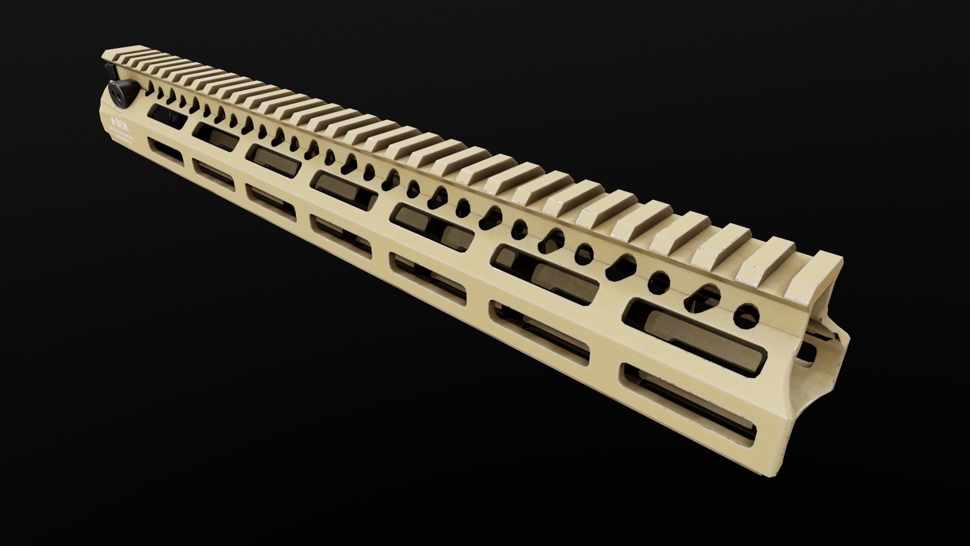 3D model BCM MCMR MLOK AR15 Handguard VR / AR / low-poly | CGTrader