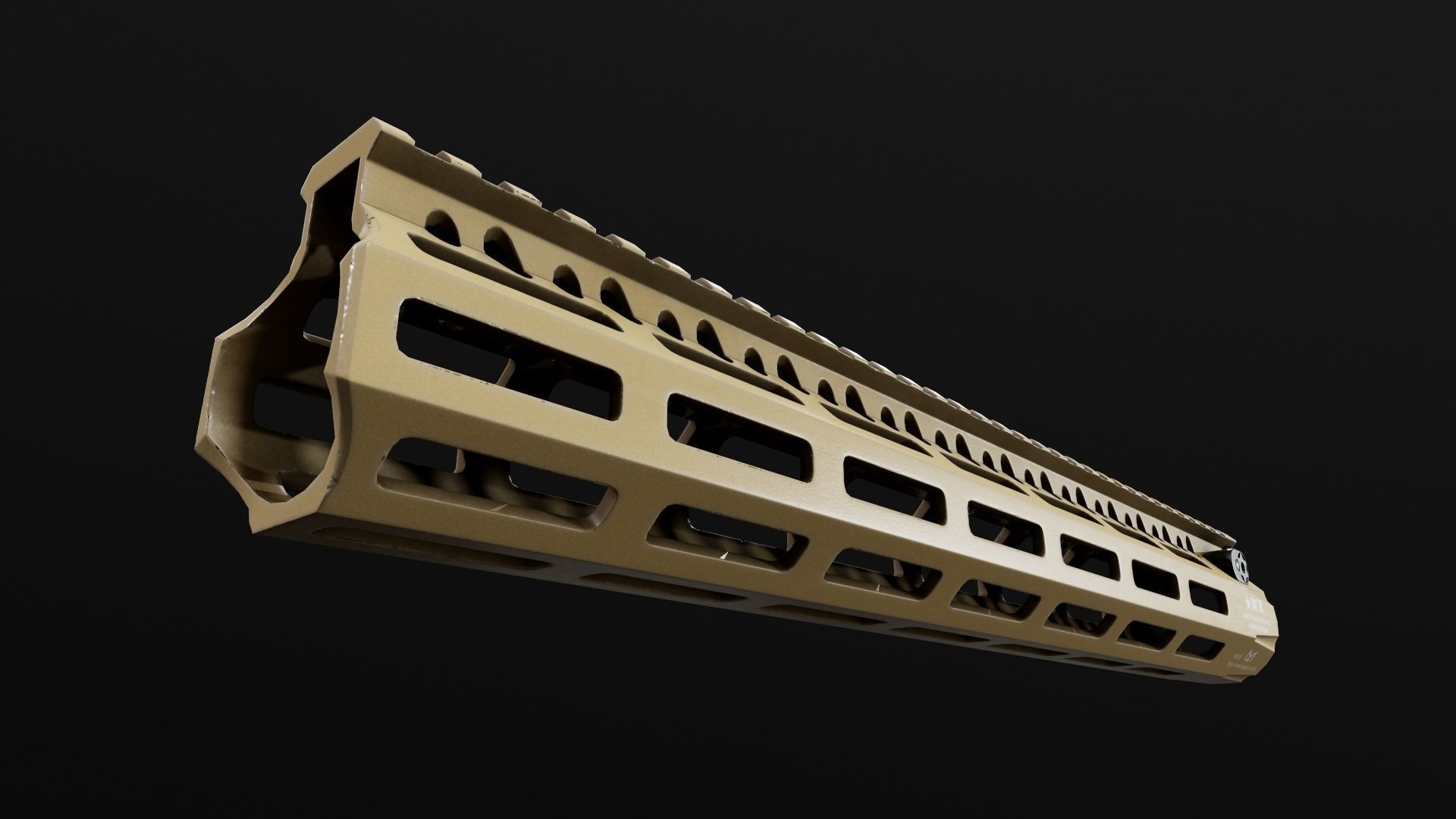 3D model BCM MCMR MLOK AR15 Handguard VR / AR / low-poly | CGTrader
