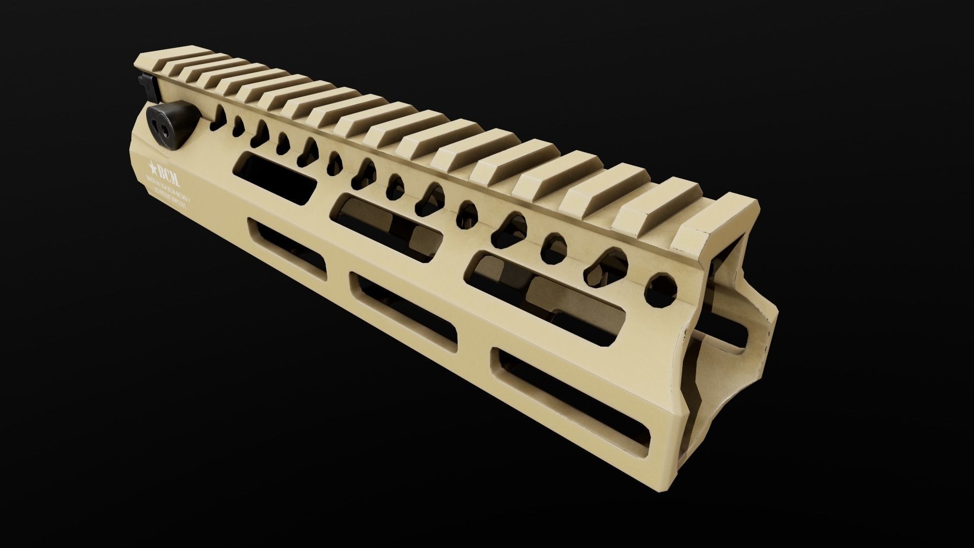 3D model BCM MCMR MLOK AR15 Handguard VR / AR / low-poly | CGTrader