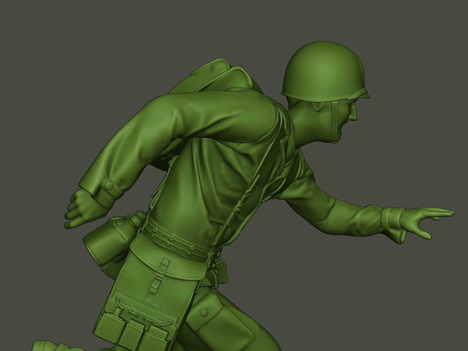 American Medic soldier ww2 run A8 3D model 3D printable | CGTrader