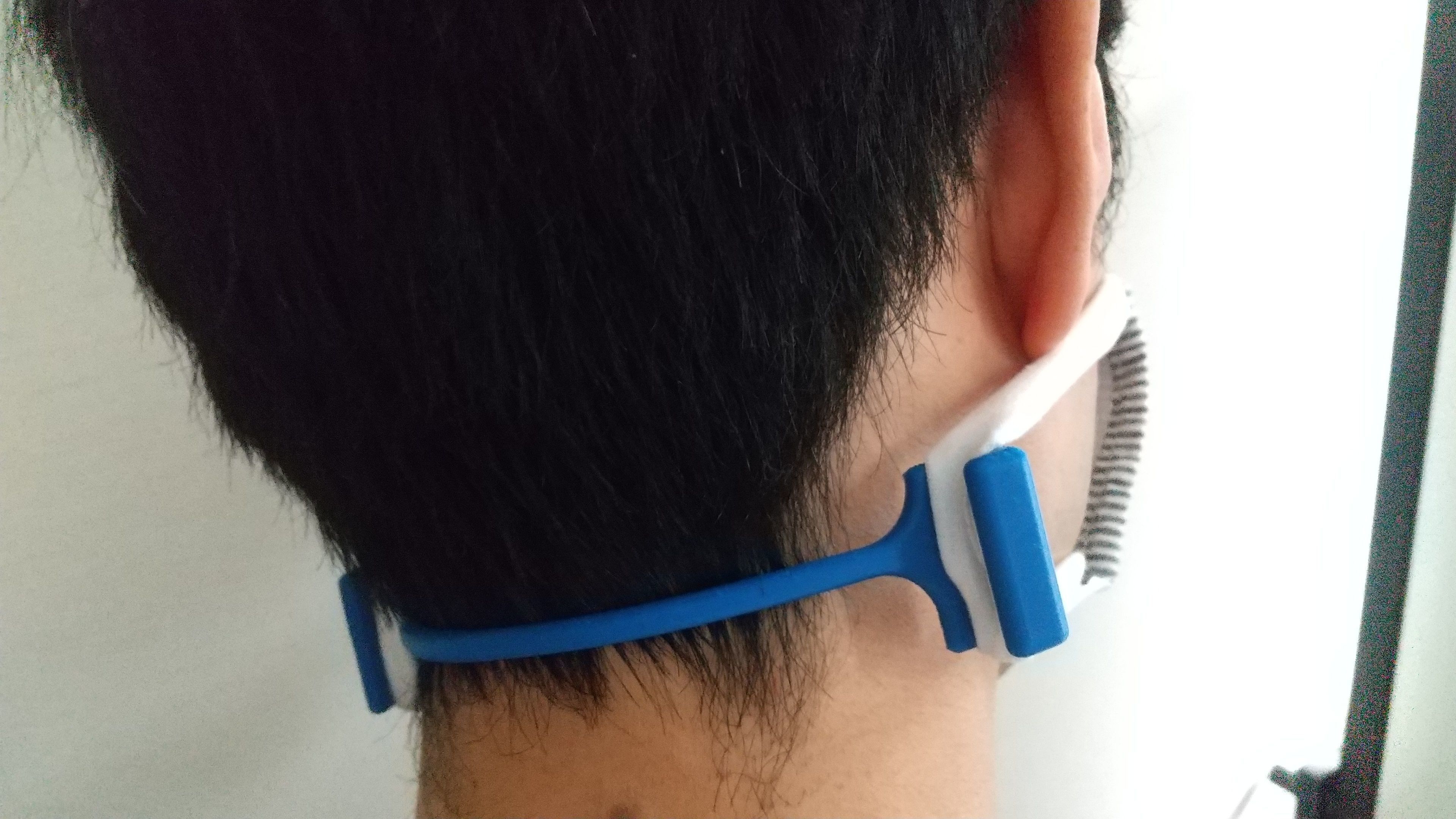 Wearable mask hook 2 types free 3D model 3D printable | CGTrader