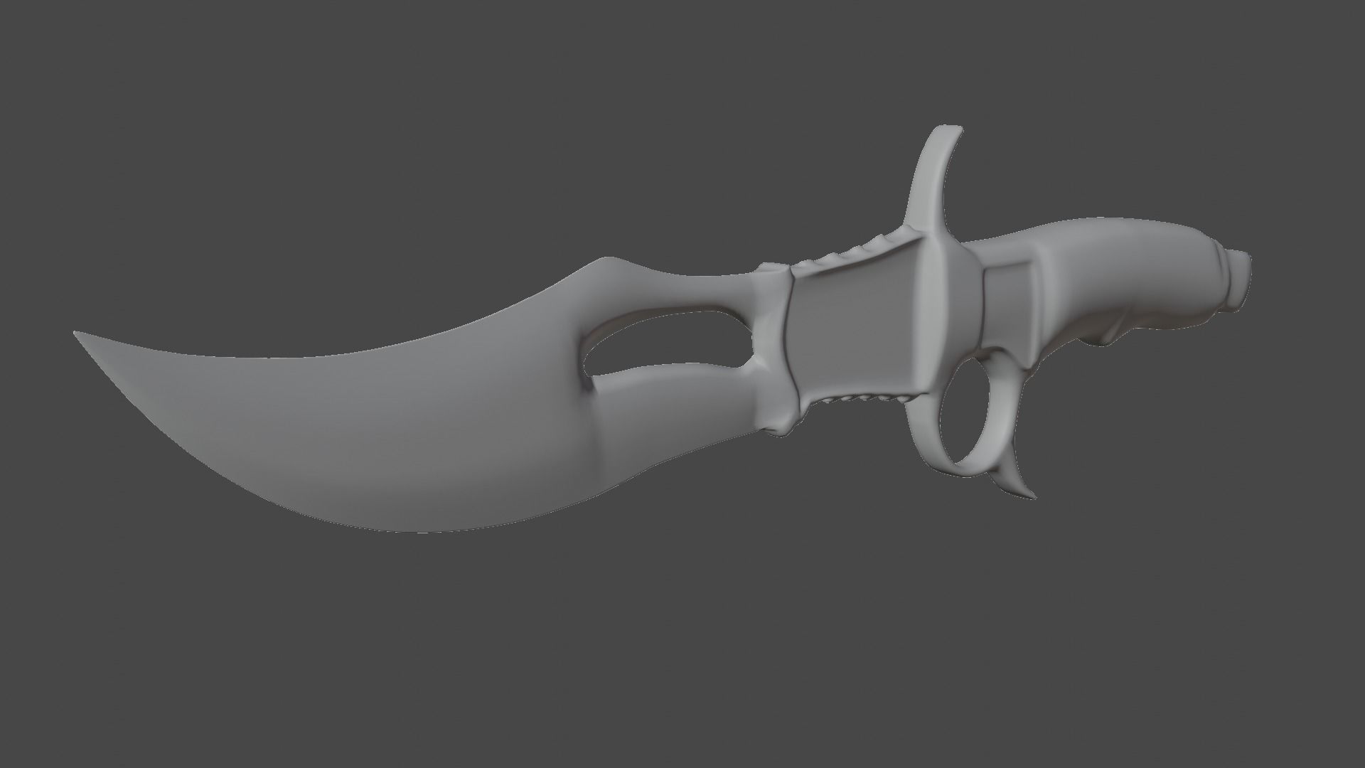 knife with handle free 3D model | CGTrader