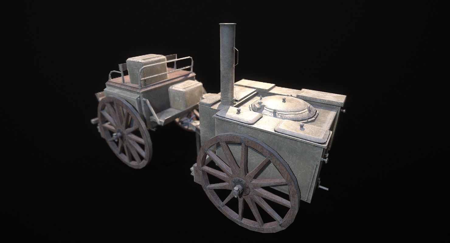 3D model Field Kitchen WWII VR / AR / low-poly | CGTrader