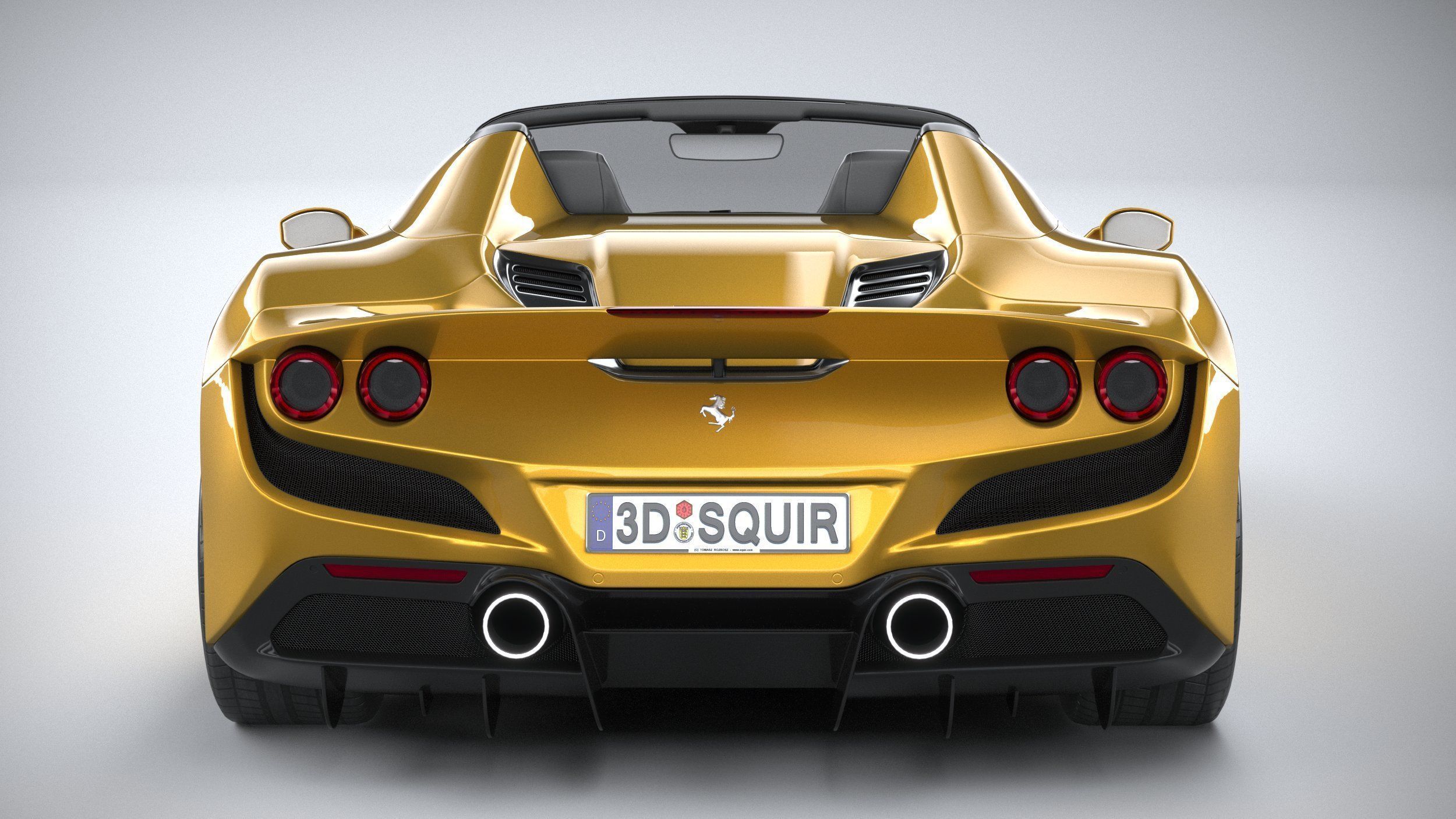 Ferrari F8 Spider 2020 3D model | CGTrader