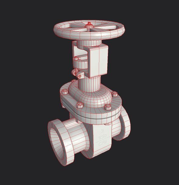 3D model pipe valve VR / AR / low-poly | CGTrader