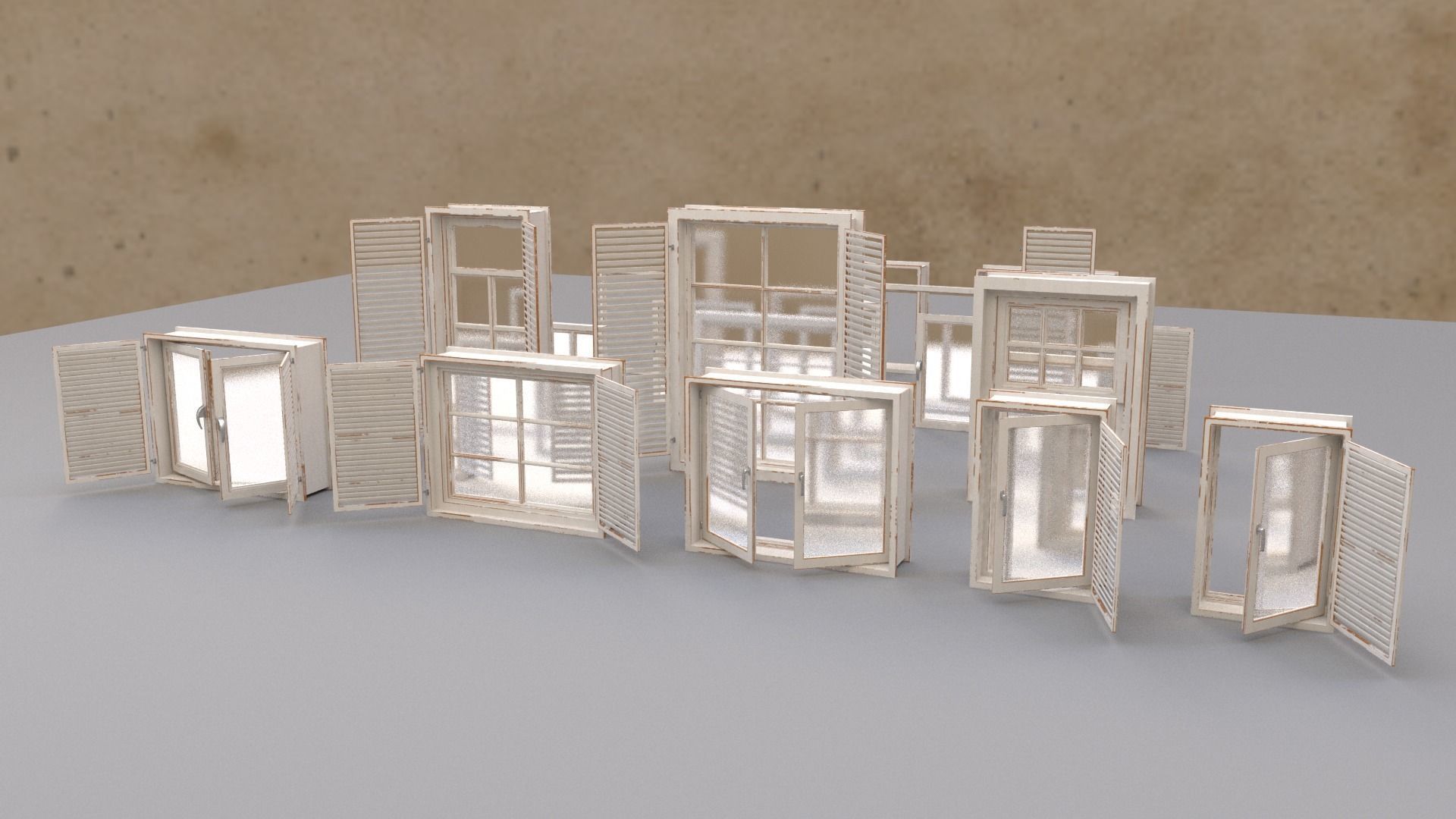 3D model Standard Modular Windows VR / AR / low-poly | CGTrader