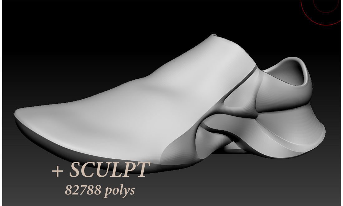 sci-fi shoe base sketch free 3D model | CGTrader