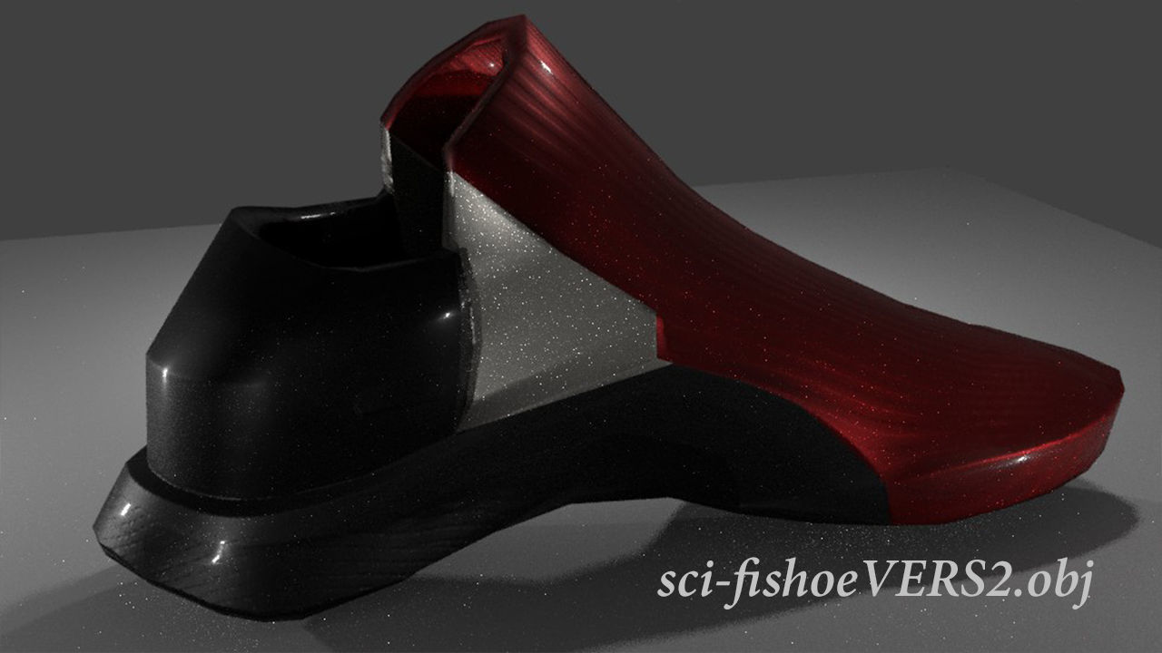 sci-fi shoe base sketch free 3D model | CGTrader