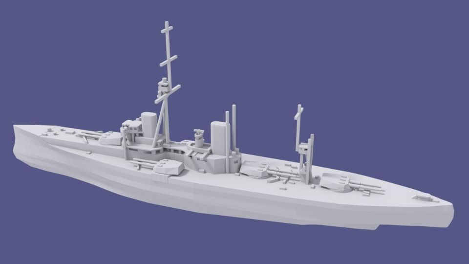 HMS Dreadnought 3D model 3D printable | CGTrader